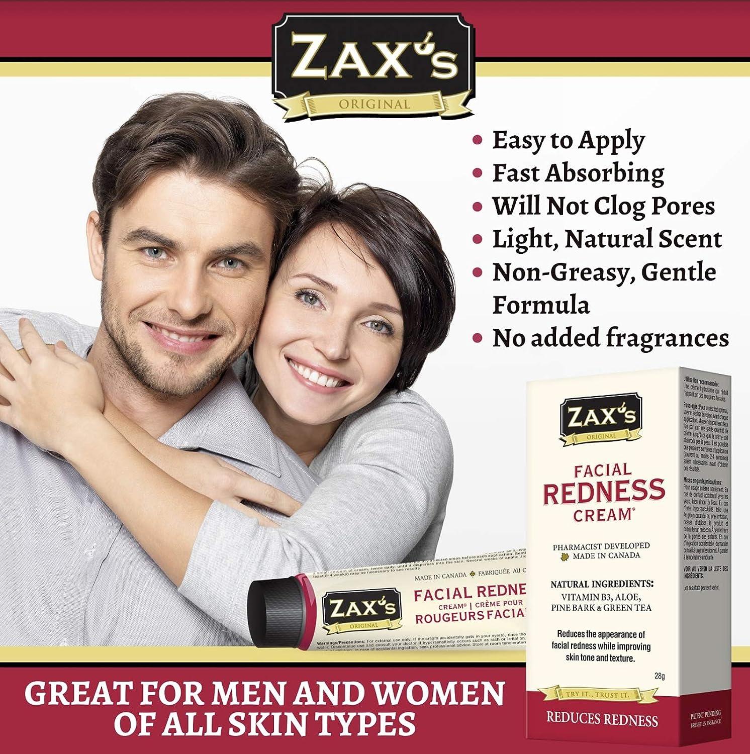 Zax's Facial Redness Cream for Windburn, Rosacea & Dehydrated Skin ...
