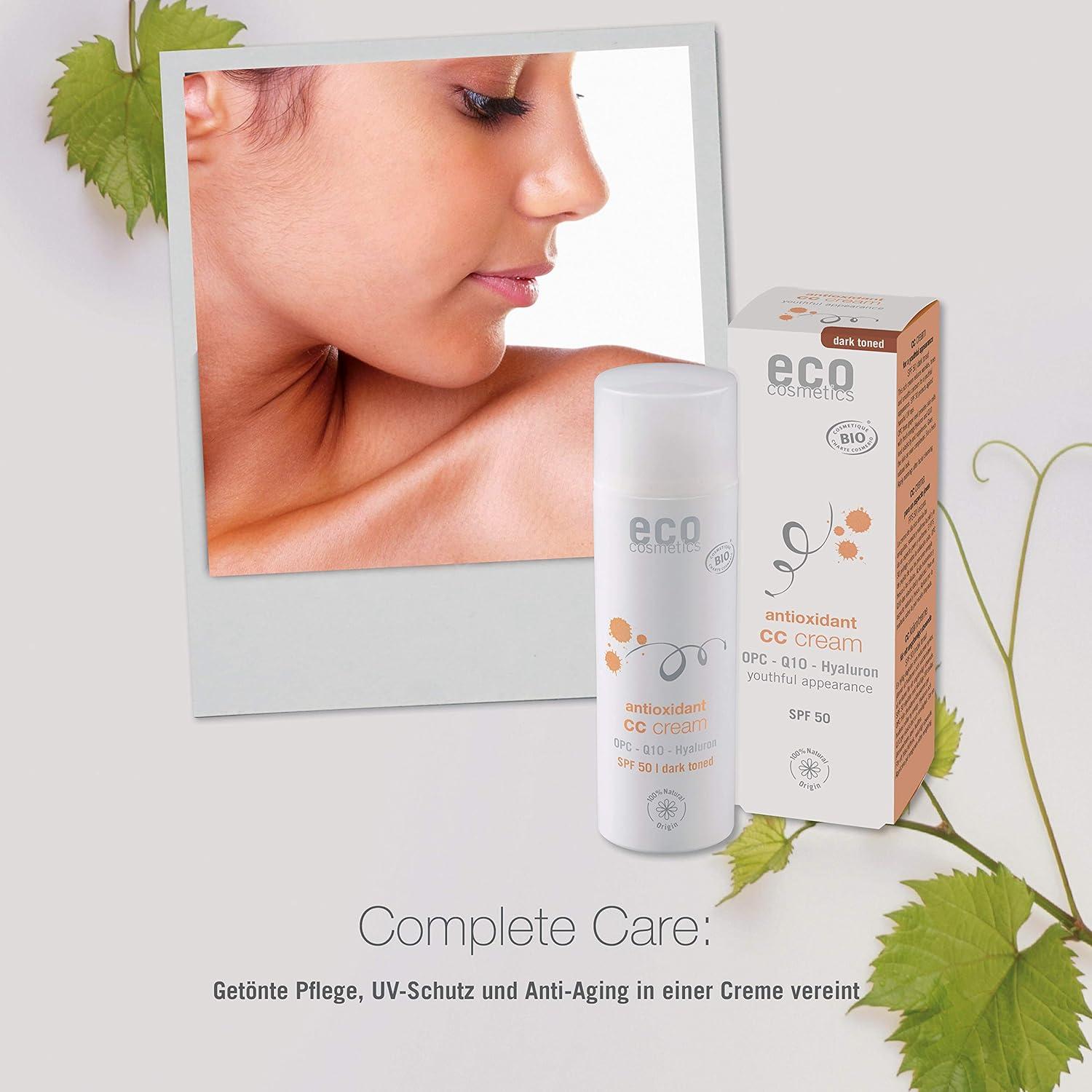eco cosmetics Bio CC Cream Day Cream Tinted with OPC Q10 and Hyaluronic ...
