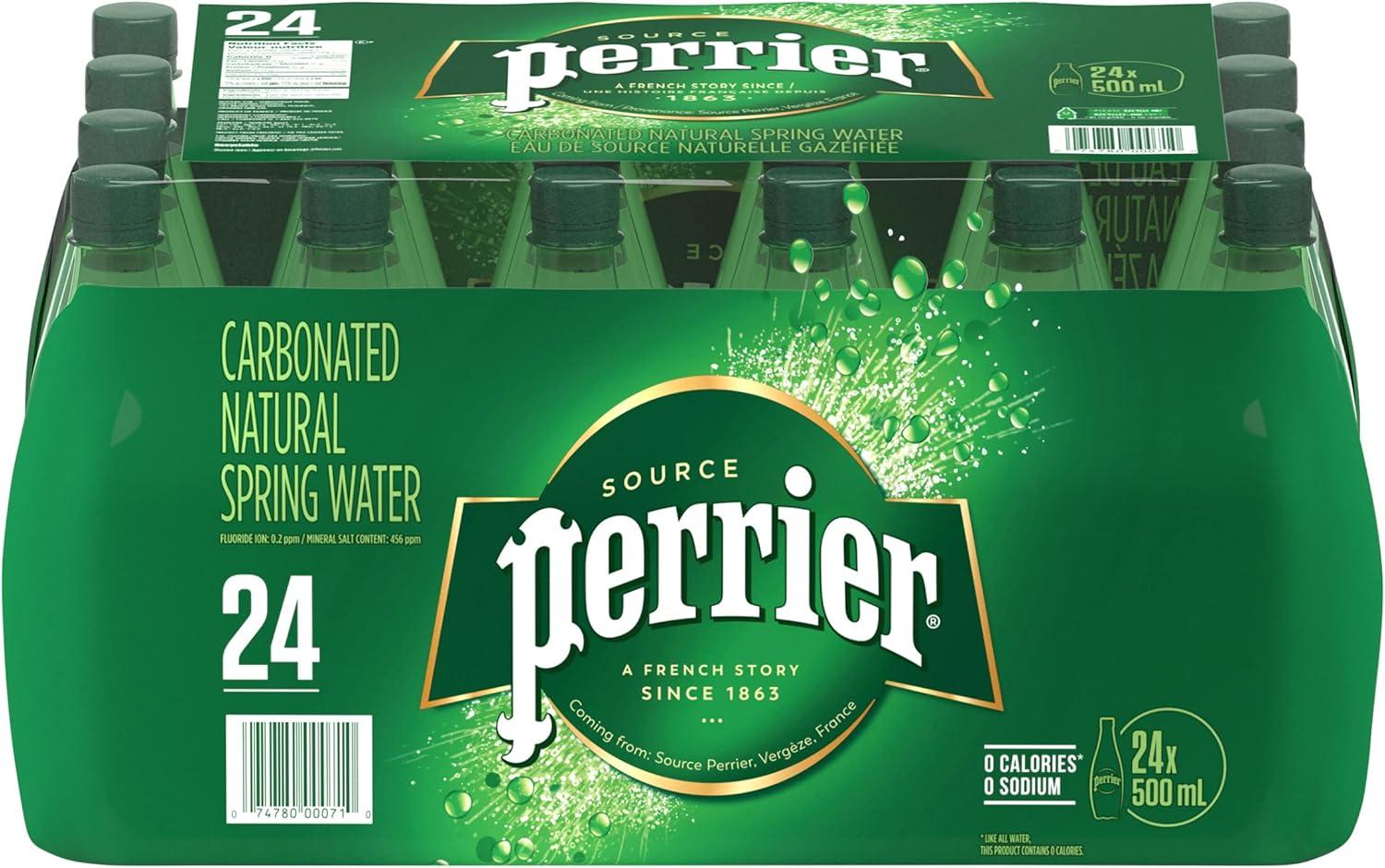 Perrier Carbonated Natural Spring Sparkling Water Original 500mL ...