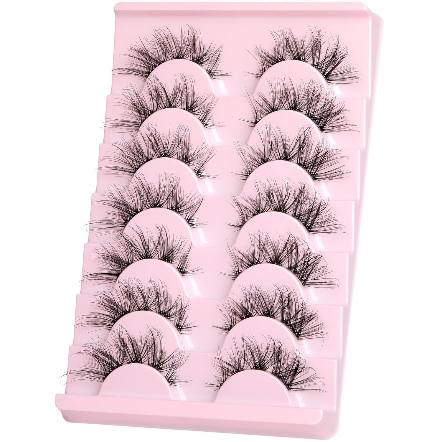 ALPHONSE 3D Cluster False Eyelashes - Natural Fluffy Wispy Lash ...