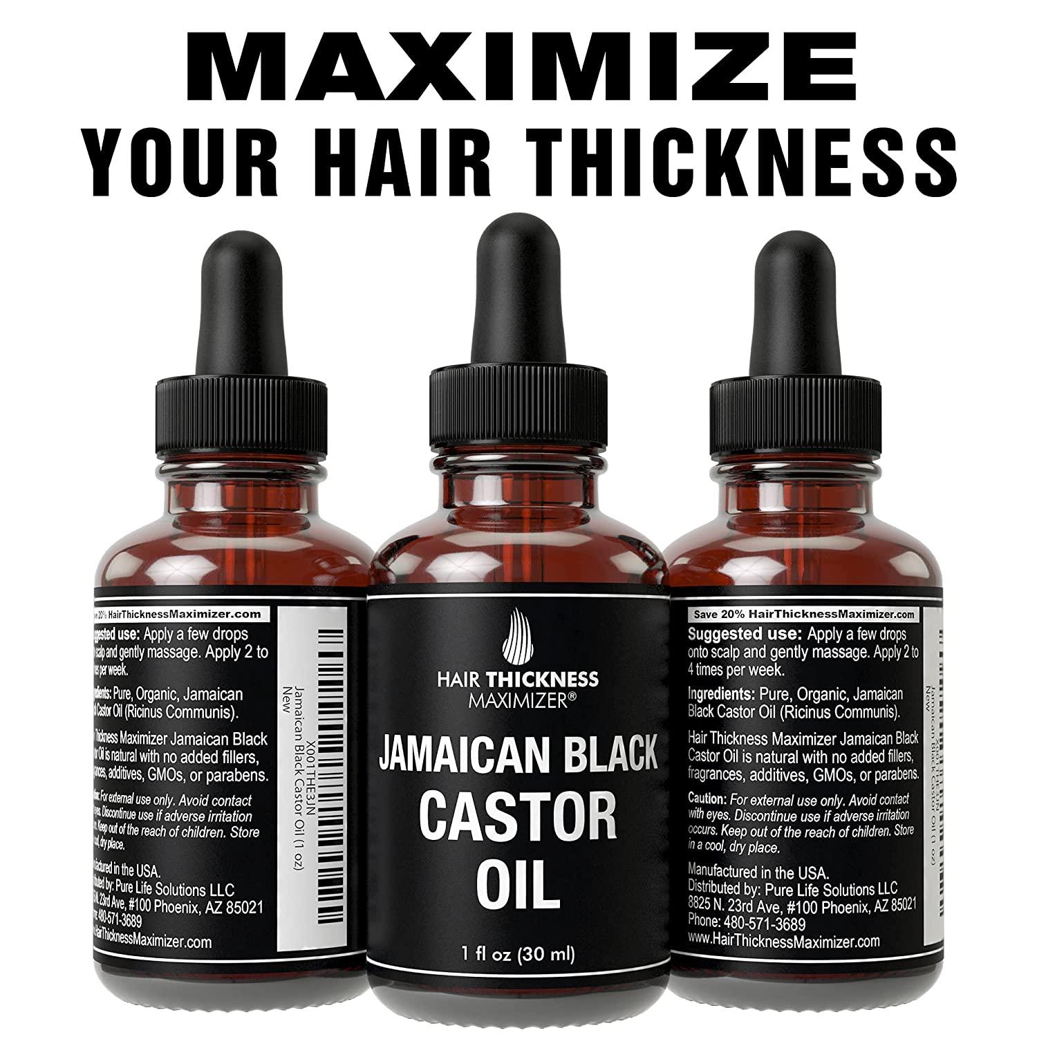 Hair Thickness Maximizer Jamaican Black Castor Oil 1fl Oz - Pure ...