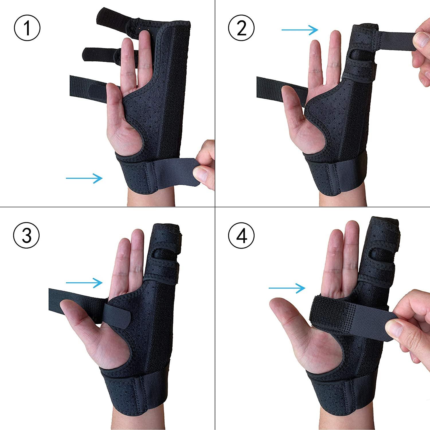 GenetGo Boxer Break Metacarpal Splint Brace - Small/Medium Finger ...