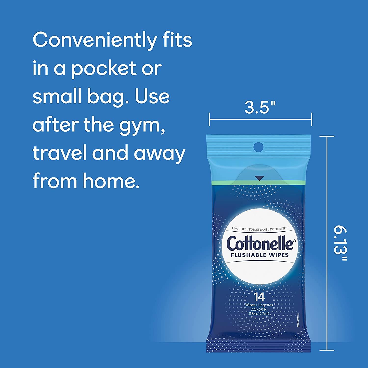 Cottonelle Fresh Care On-the-Go Flushable Wet Wipes - 336 Total Wipes ...