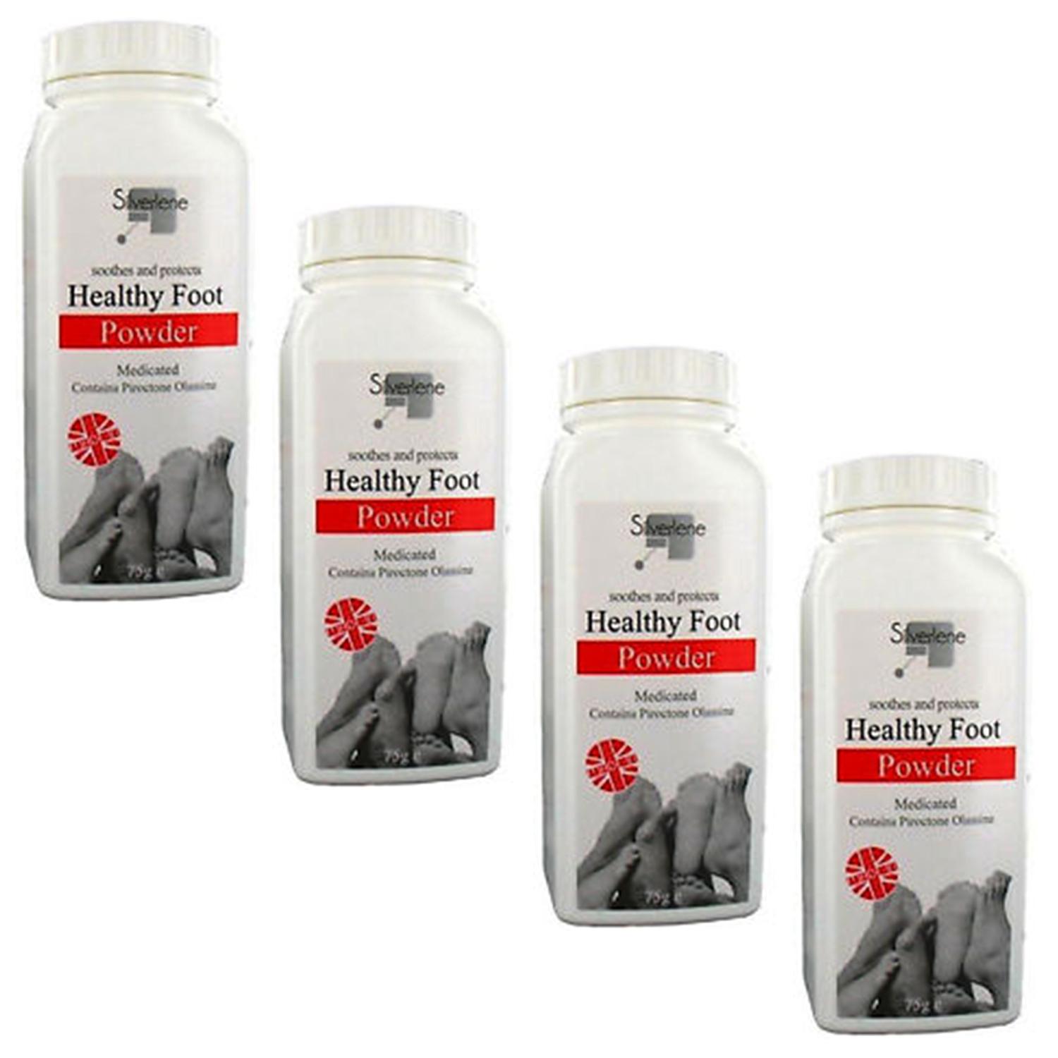 4x Athletes Healthy Foot Powder 75g - Medicated Anti Fungal Treatment