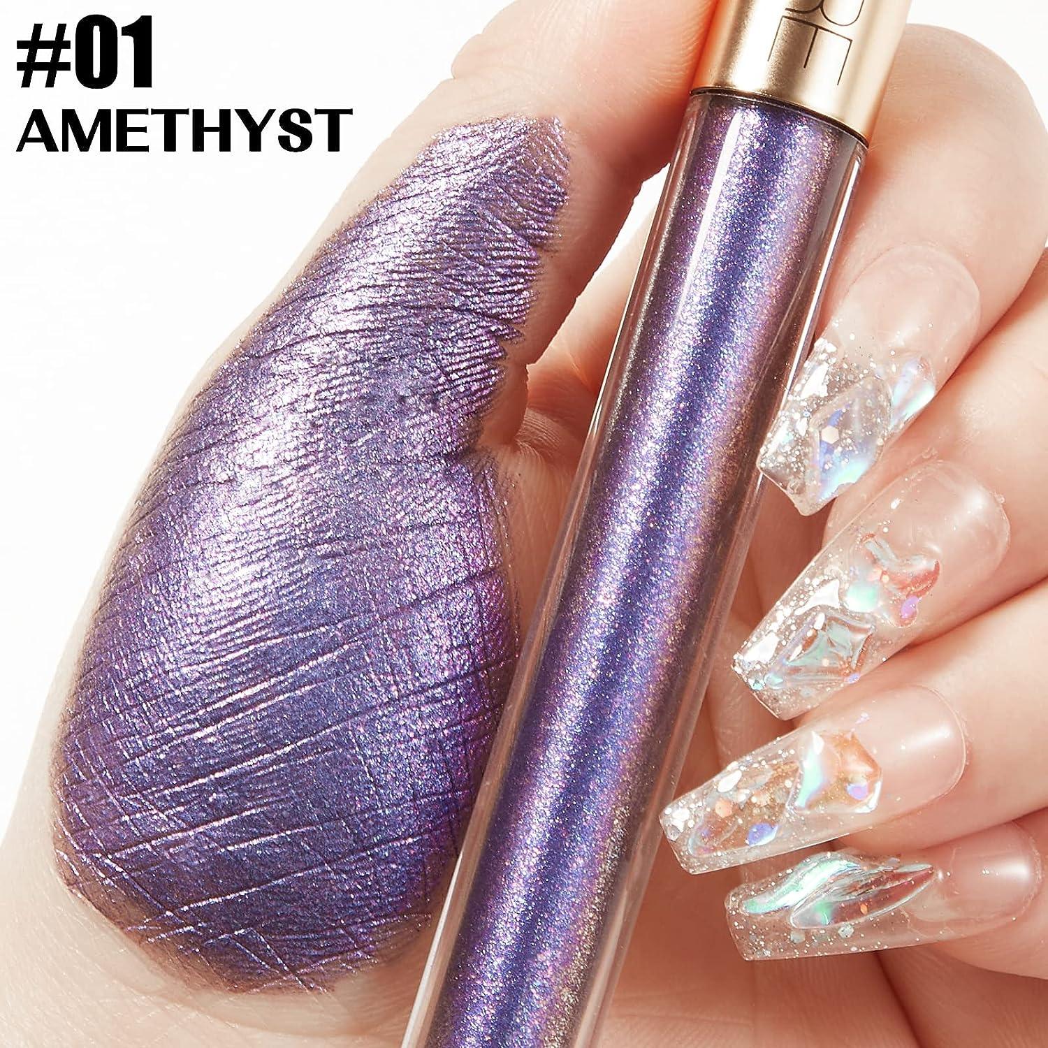 FOCALLURE Metallic Chameleon Liquid Lipstick - Diamond Glitter Lip ...