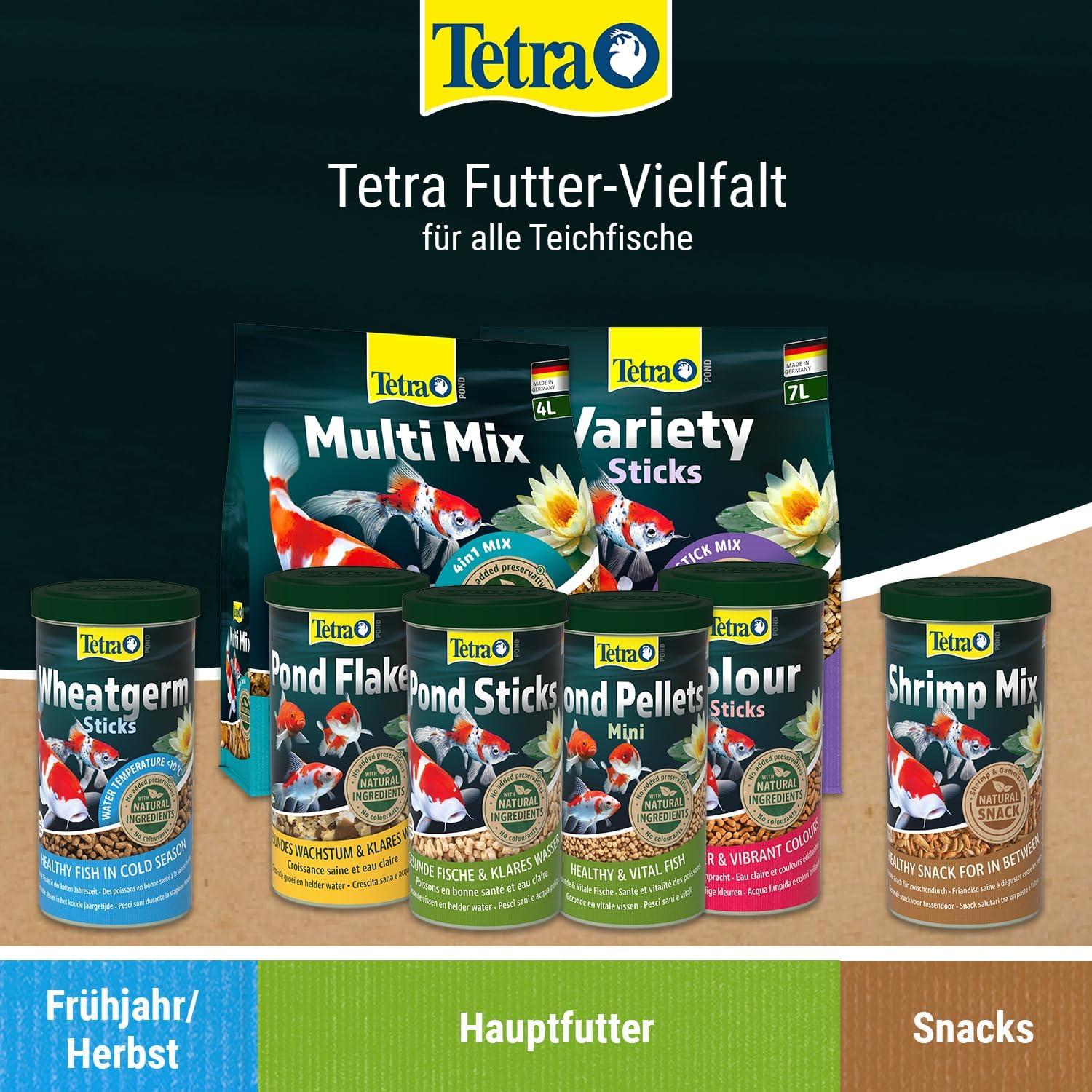 Tetra Pond Multi Mix - Premium Fish Feed for Ponds | 7L | Flake Sticks ...