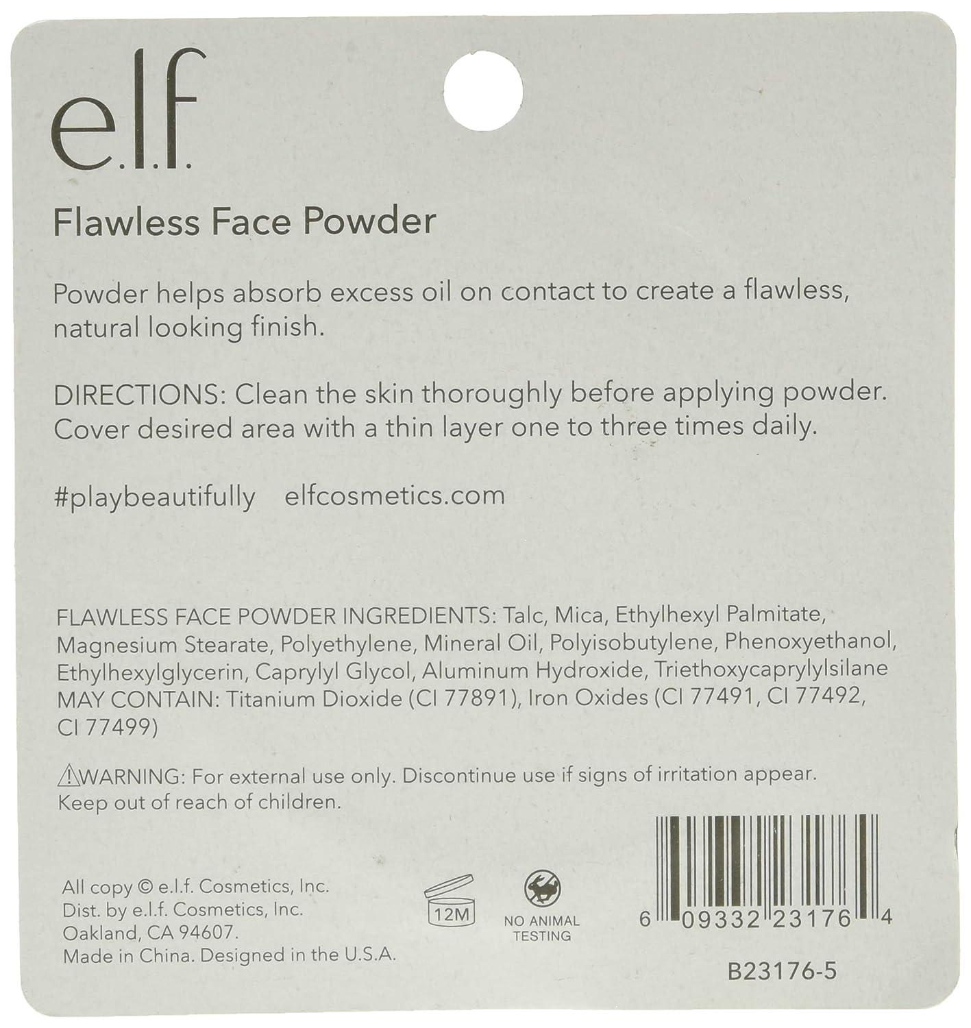 e.l.f. Flawless Face Powder Light Beige - 0.18 oz - Long Lasting Matte ...