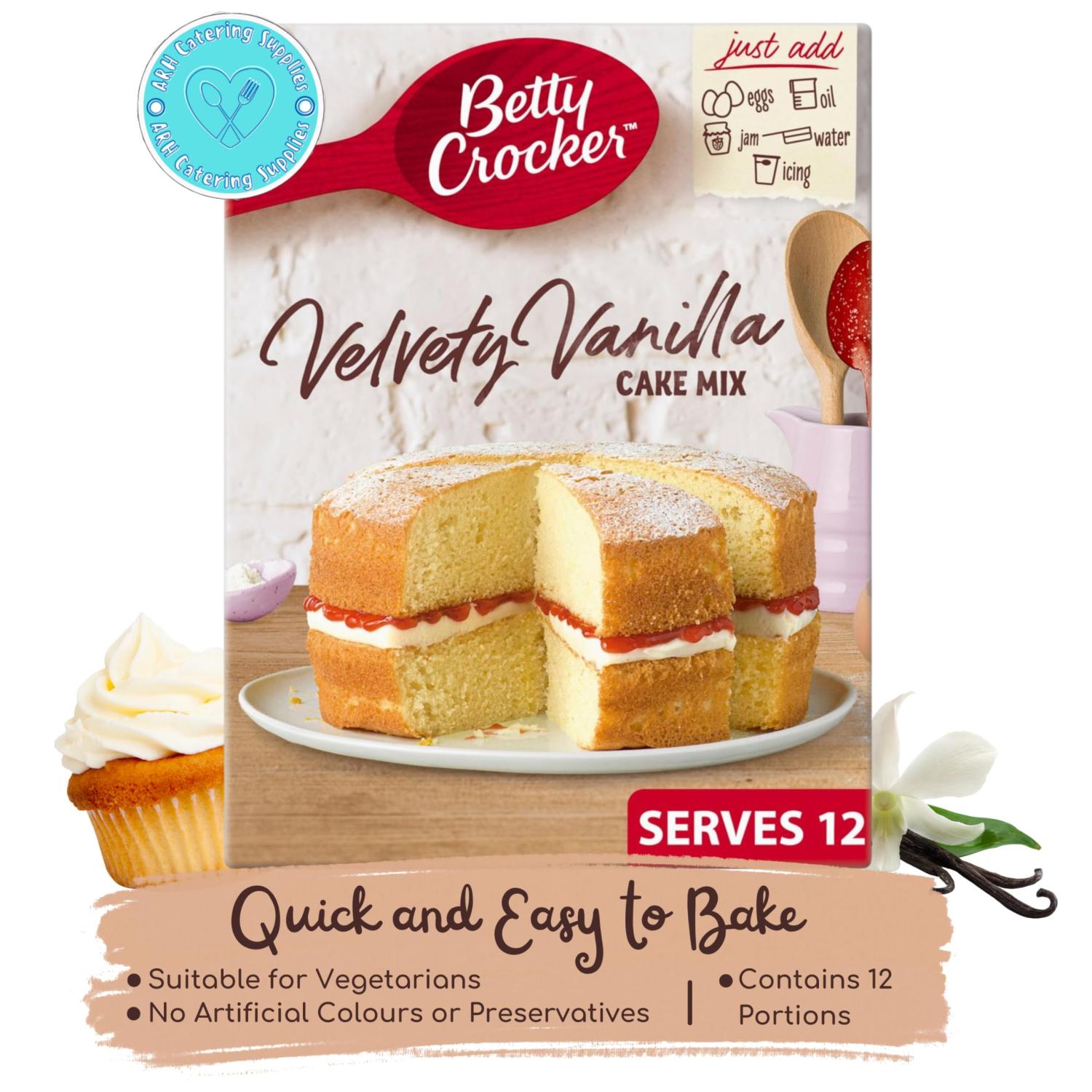 Velvety Vanilla Betty Crocker Cakes Mix 425g