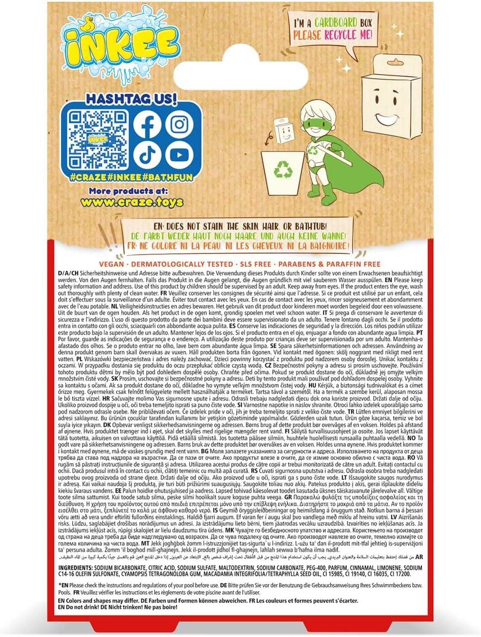 Buy Inkee Foamy Volcano Bath Bomb - Fun Volcano-Shaped Bathing Ball for ...