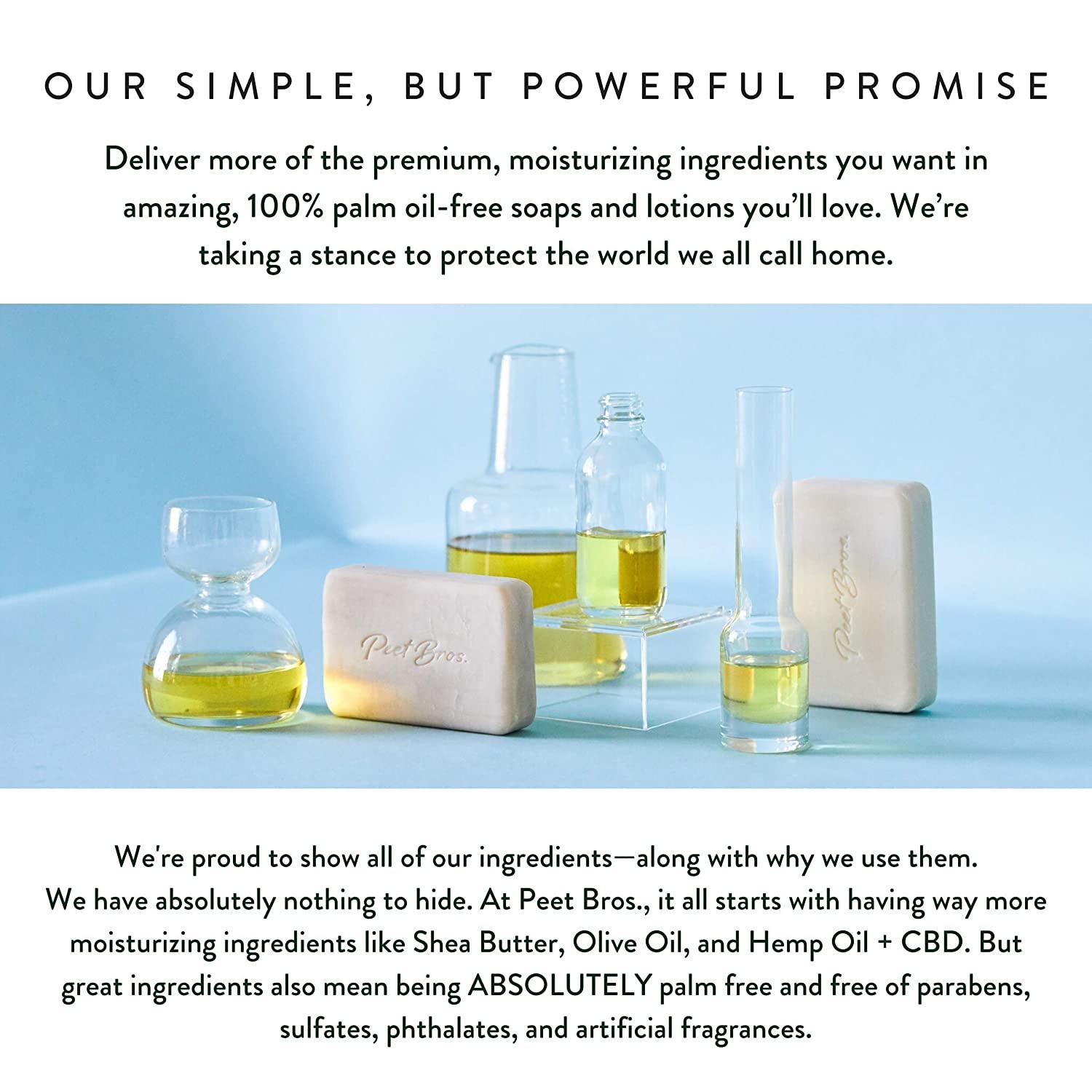 Peet Bros Olive Oil Moisturizing Soap Bar - 5 oz Palm Oil-Free ...