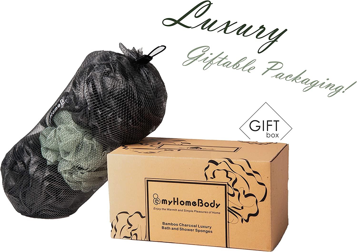 myHomeBody Large 70g Loofah Sponge, Body Scrubber, Bath Sponge, Loofah ...