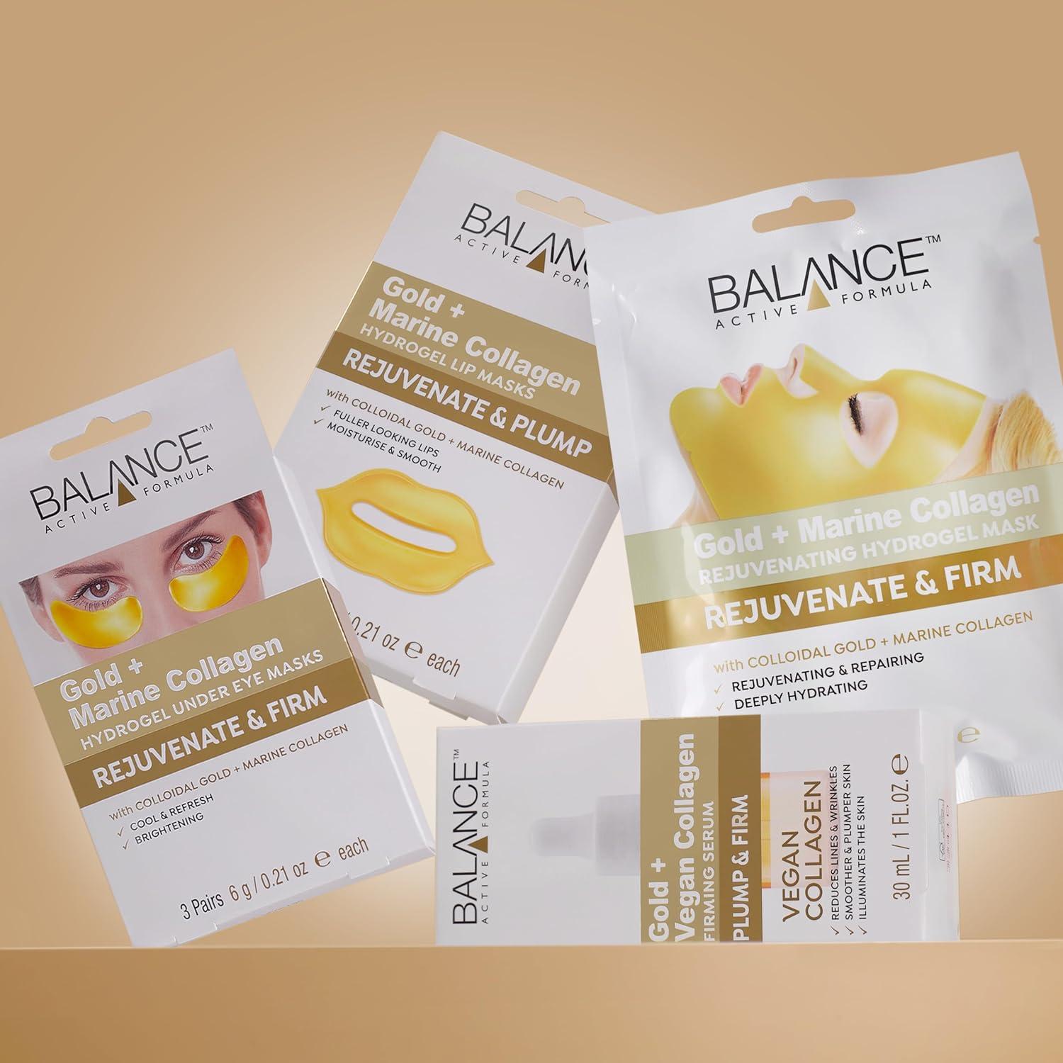 Balance Active Formula Gold & Marine Collagen Hydrogel Under Eye Masks ...