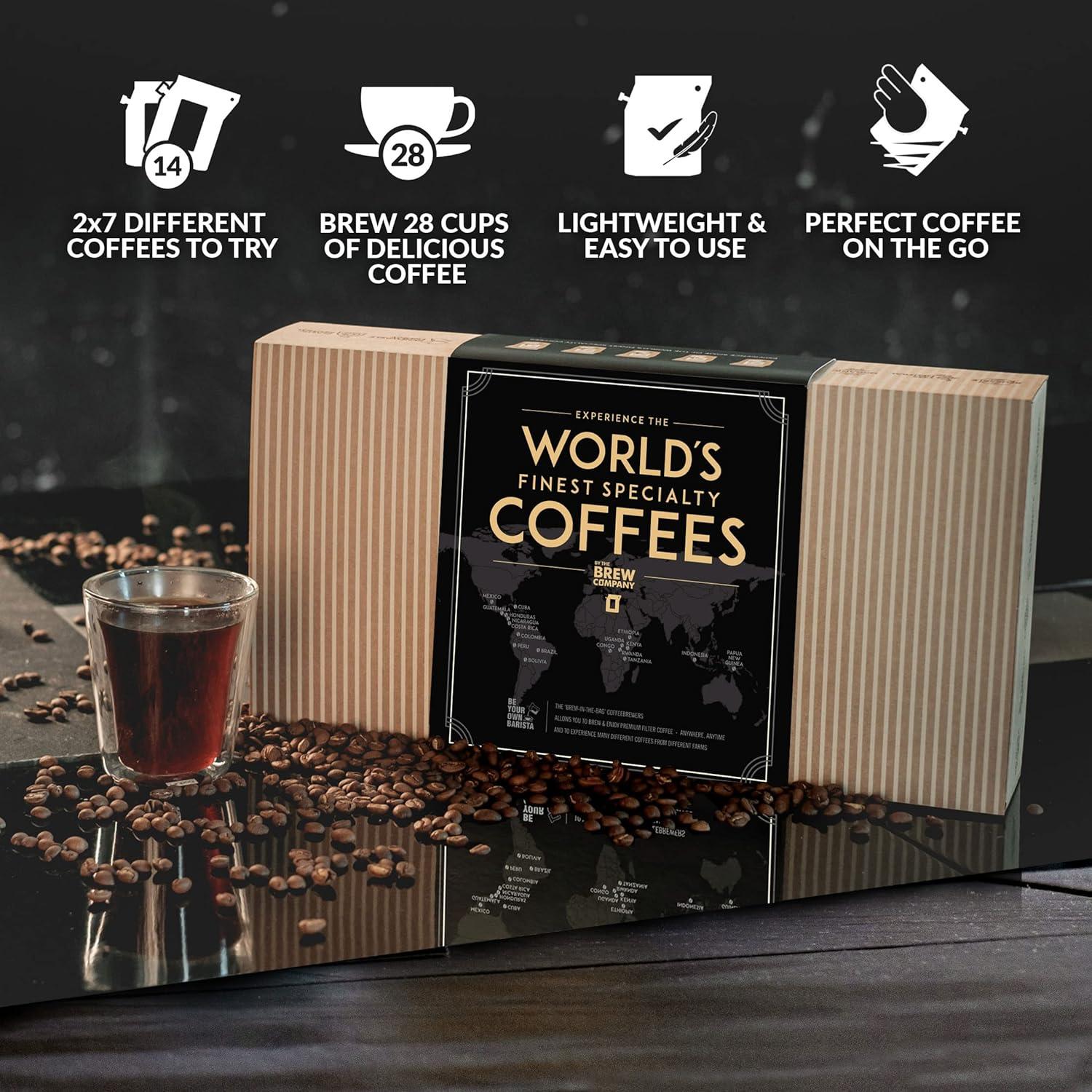 Premium Gourmet Coffee Gift Set - 14 World's Finest Single Estate ...