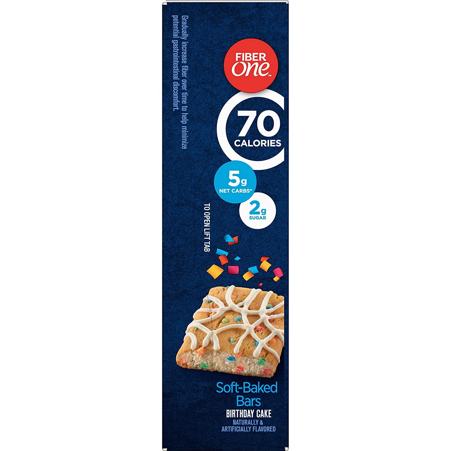 Fiber One Birthday Cake Baked Bars - 5.34 OZ (6 Ct) | Guilt-Free Snack ...