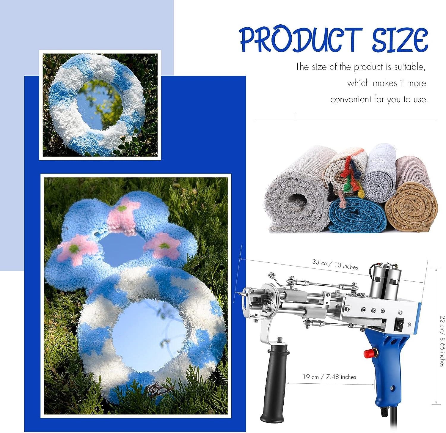 Electric Cut Pile Rug Tufting Gun - Hand Held Carpet Weaving Flocking ...