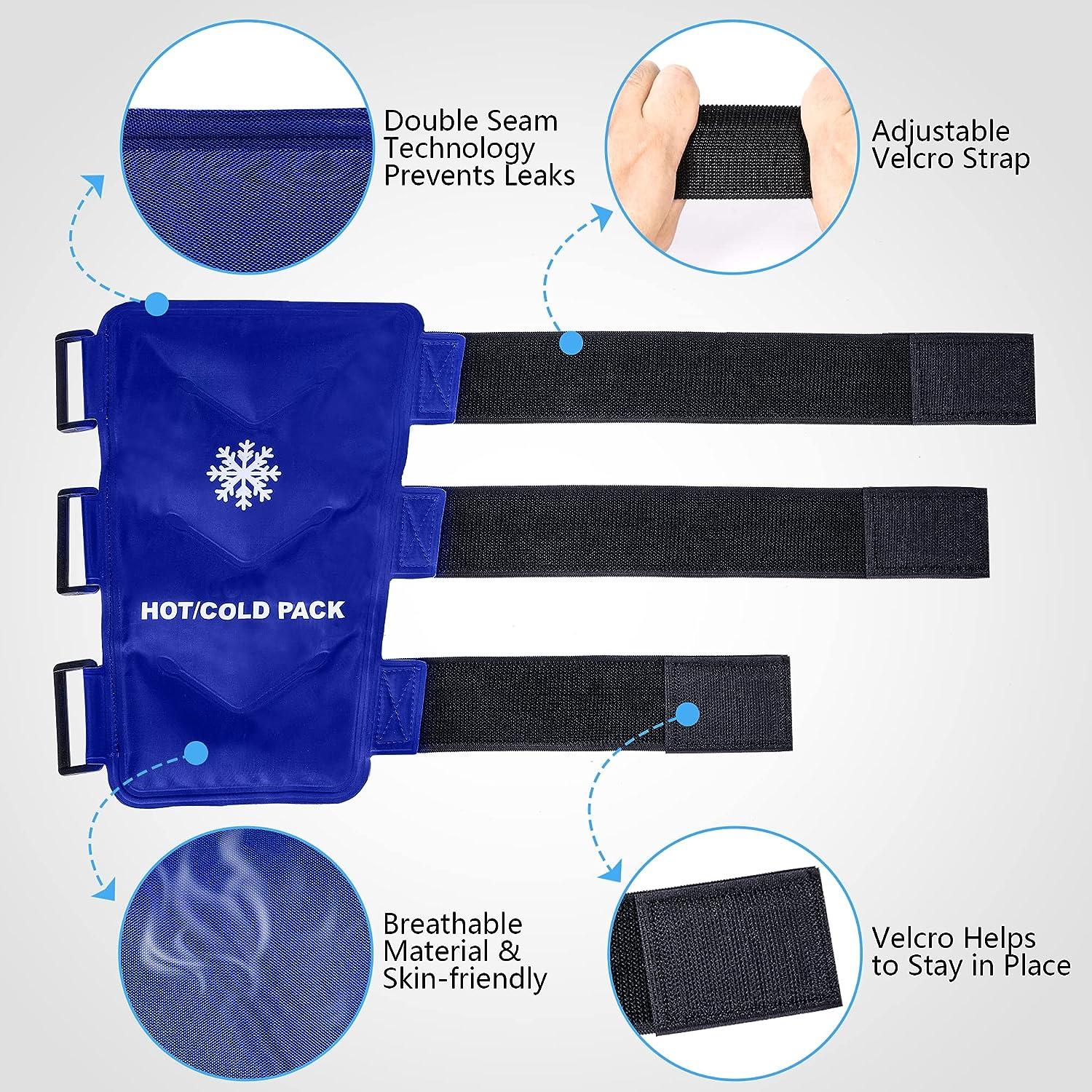 Shin Splint Ice Pack for Leg Pain Relief - Hot/Cold Therapy Wrap for ...