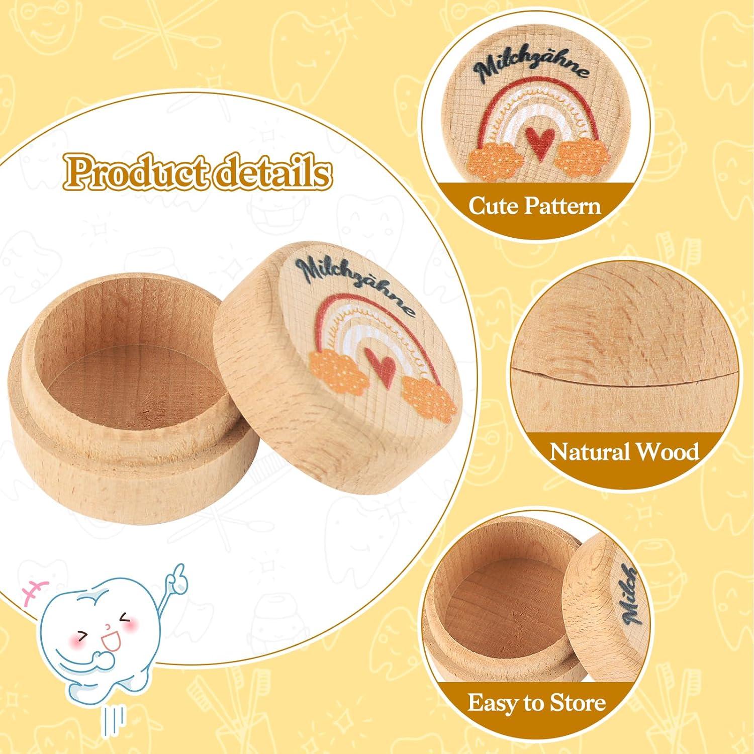 Personalized Wooden Milk Tooth Box for Girls | Unique Baptism ...