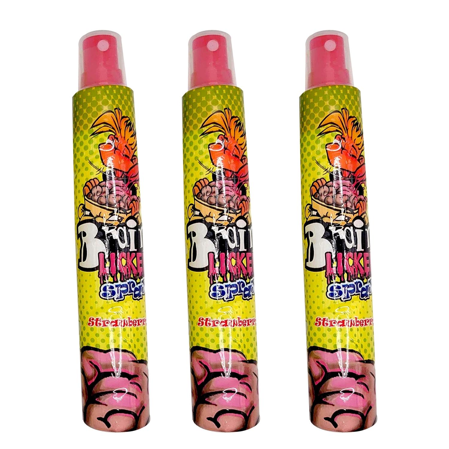3 Pack of Sour Strawberry Brain Licker Sprays | Buy Now with Express ...