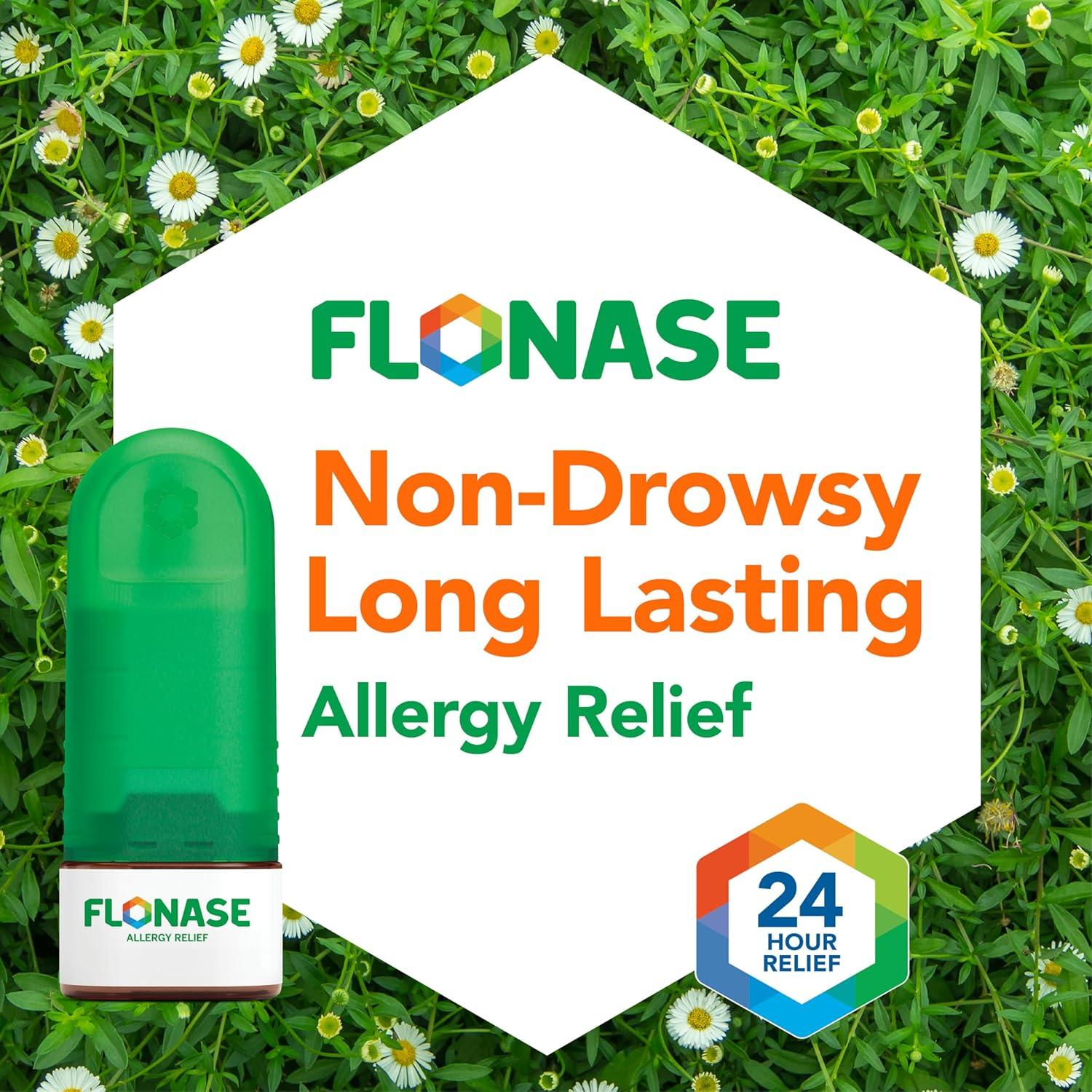 Flonase Allergy Relief Nasal Spray - 24 Hour Non Drowsy Medicine - 72 ...
