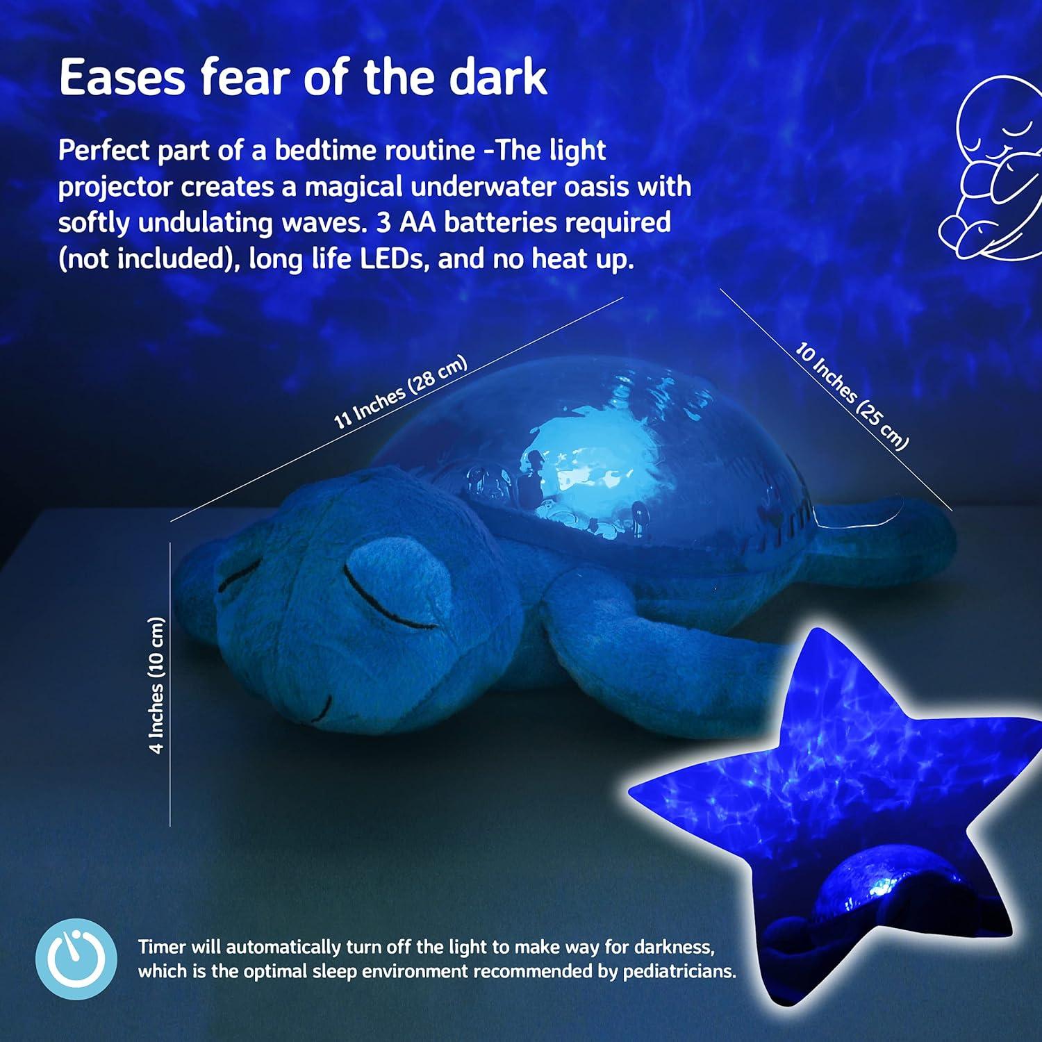 Cloud b Tranquil Turtle Aqua Nightlight Projector with Soothing Sounds ...