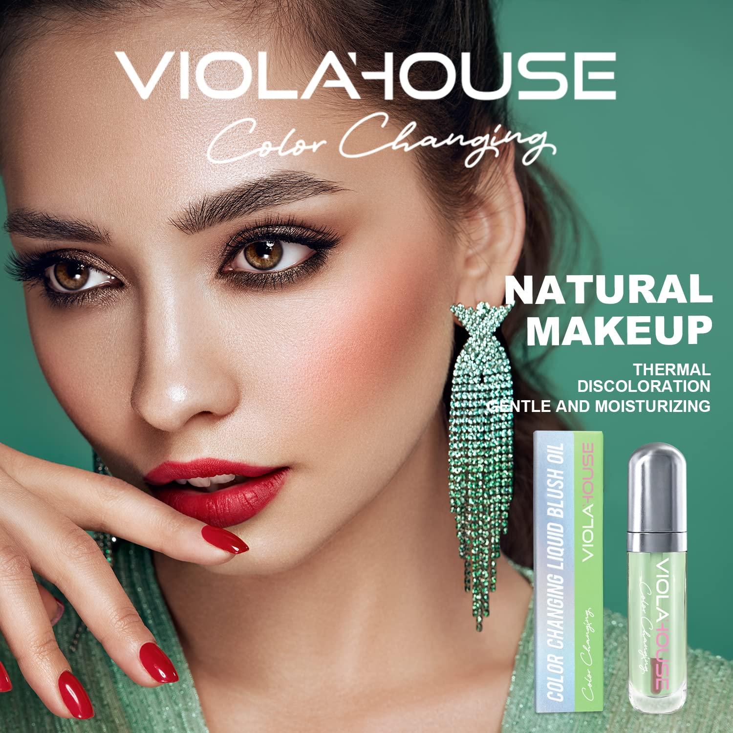 VIOLA HOUSE Liquid Color Changing Cheek Rouge Blush - Glossy Shiny ...