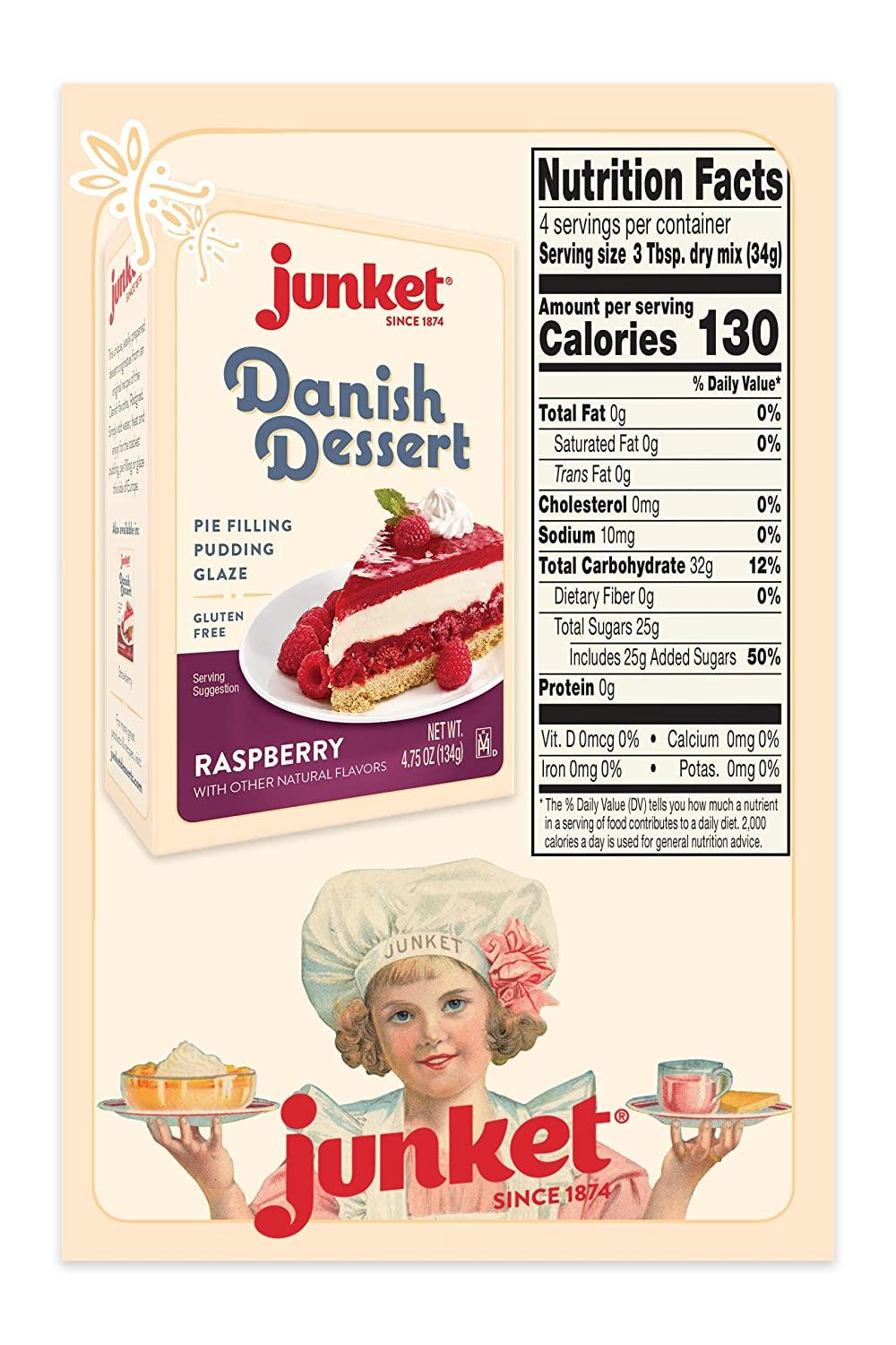 Junket Danish Dessert Raspberry Mix for Raspberry Pie Fillings ...