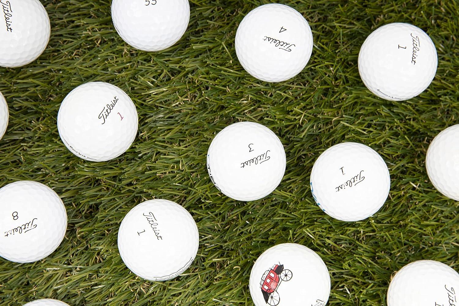 Clean Green Golf Balls 24 for Titleist Pro V1 - Recycled Mix with Bulk ...