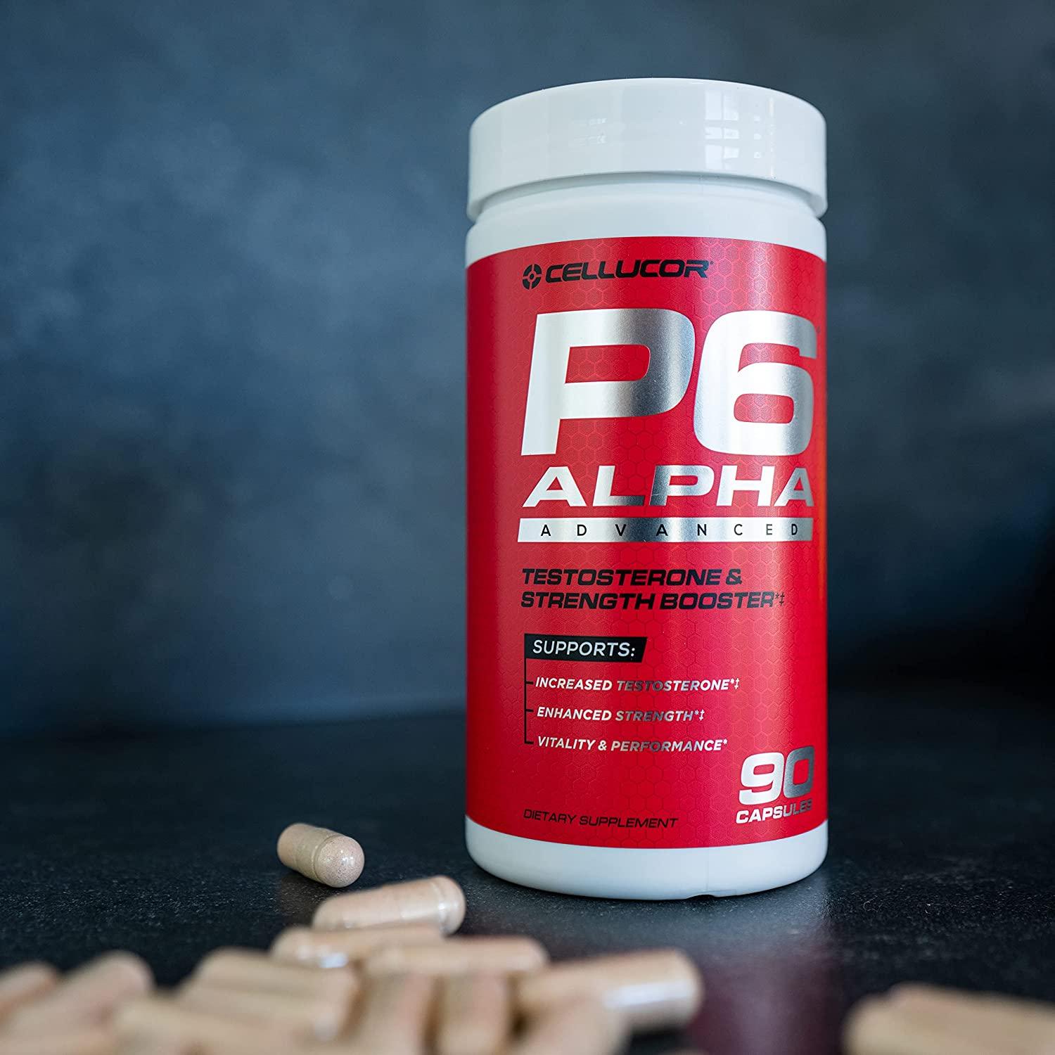 Cellucor P6 Alpha Advanced Testosterone & Strength Booster - 90 ...