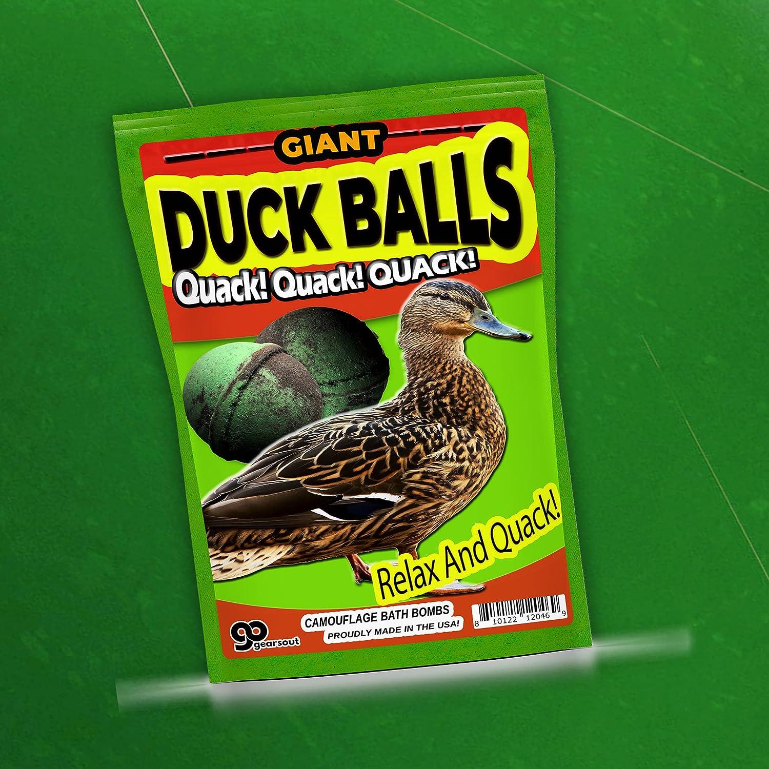 Giant Duck Balls Bath Time Adventure Kit - Funny Duck Hunting Gift for Men - Perfect Stocking ...