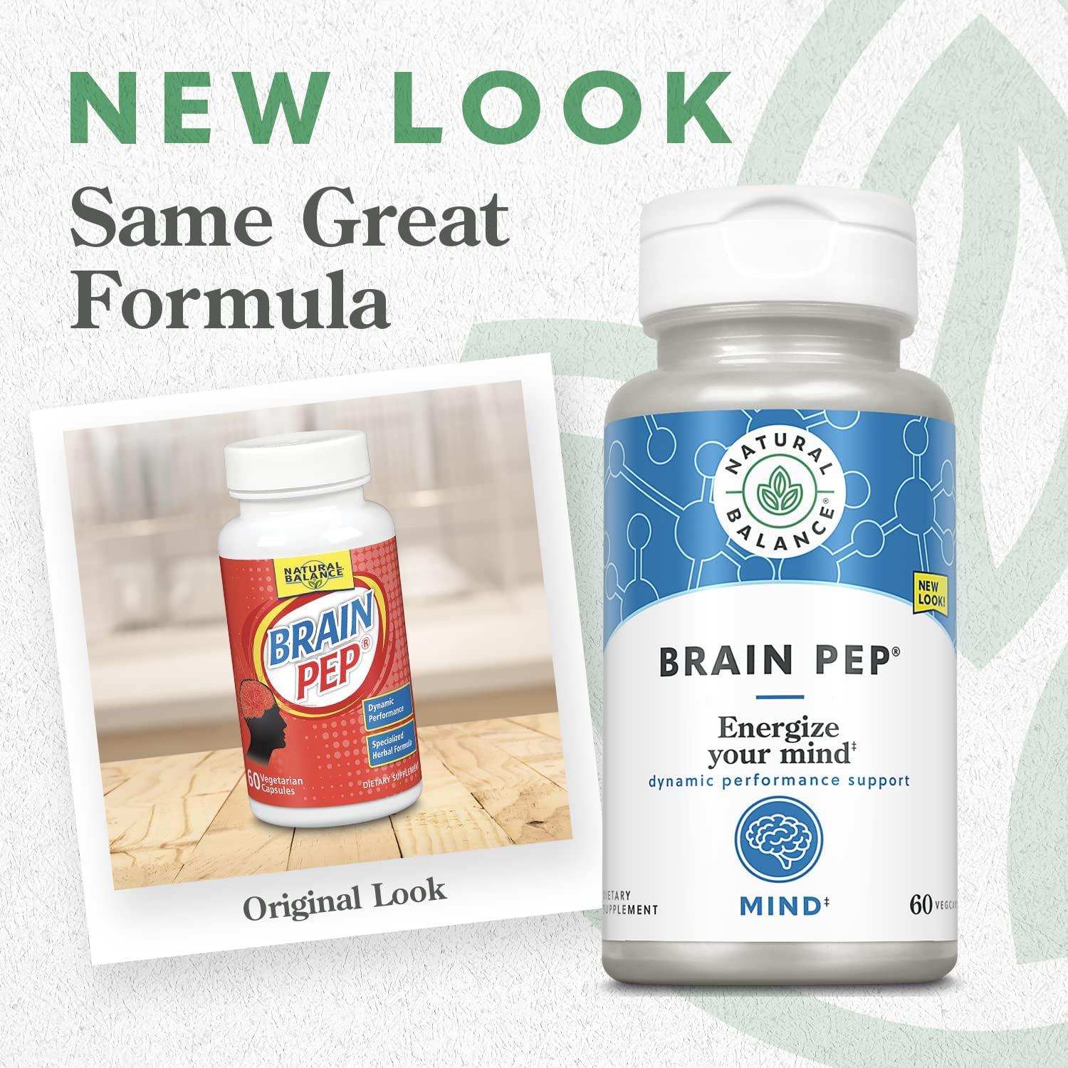 Natural Balance Brain Pep | Ginkgo Biloba & Kola Nut Supplement for ...
