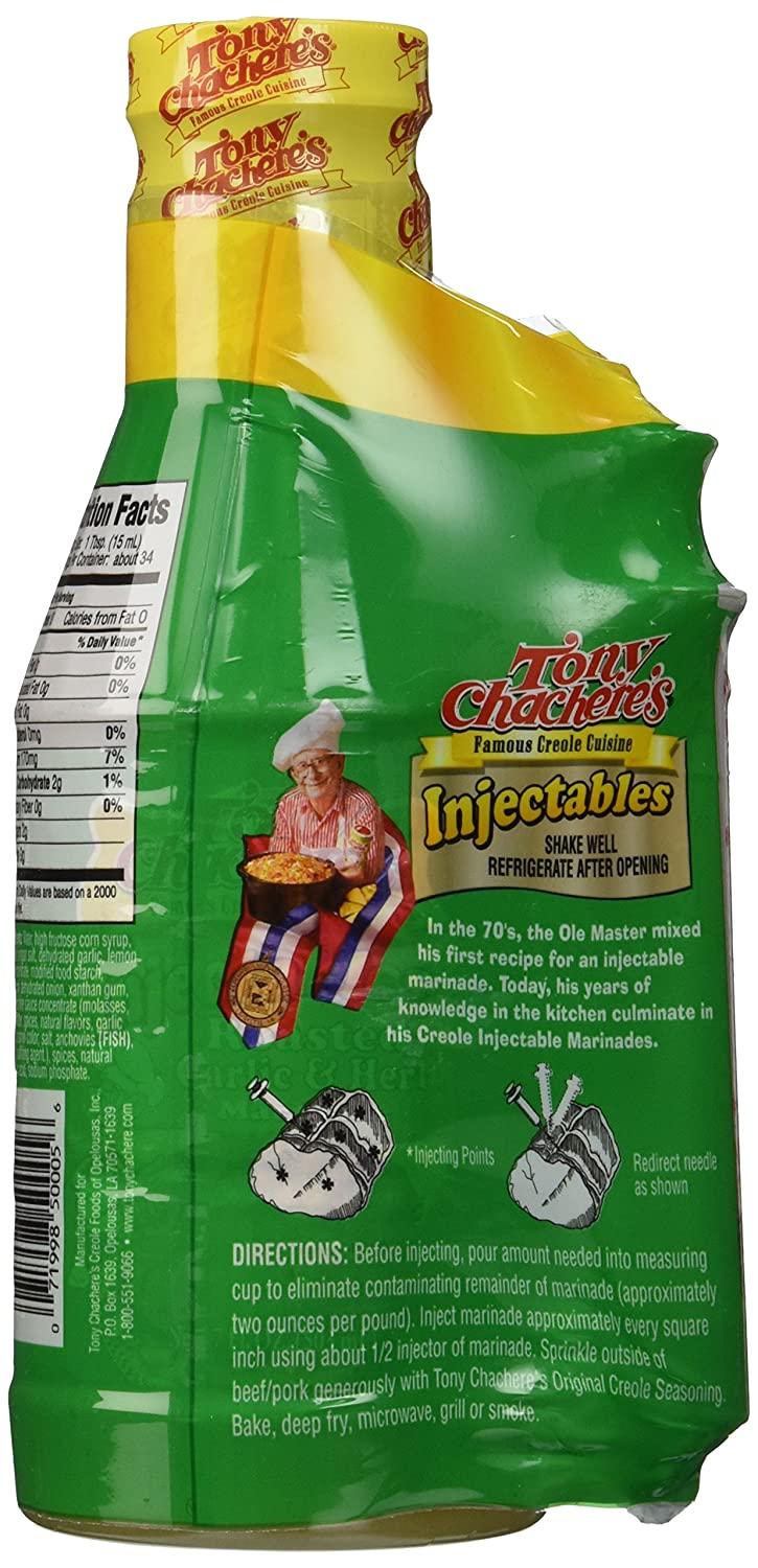 Tony Chachere Roasted Garlic & Herb Injectable Marinades - 3 Pack (17 ...