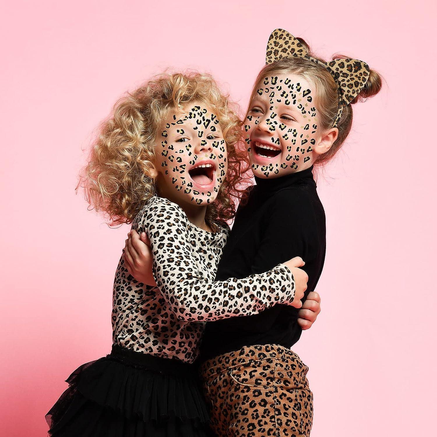 Cheetah & Leopard Headbands with Temporary Tattoos | Halloween Costume ...