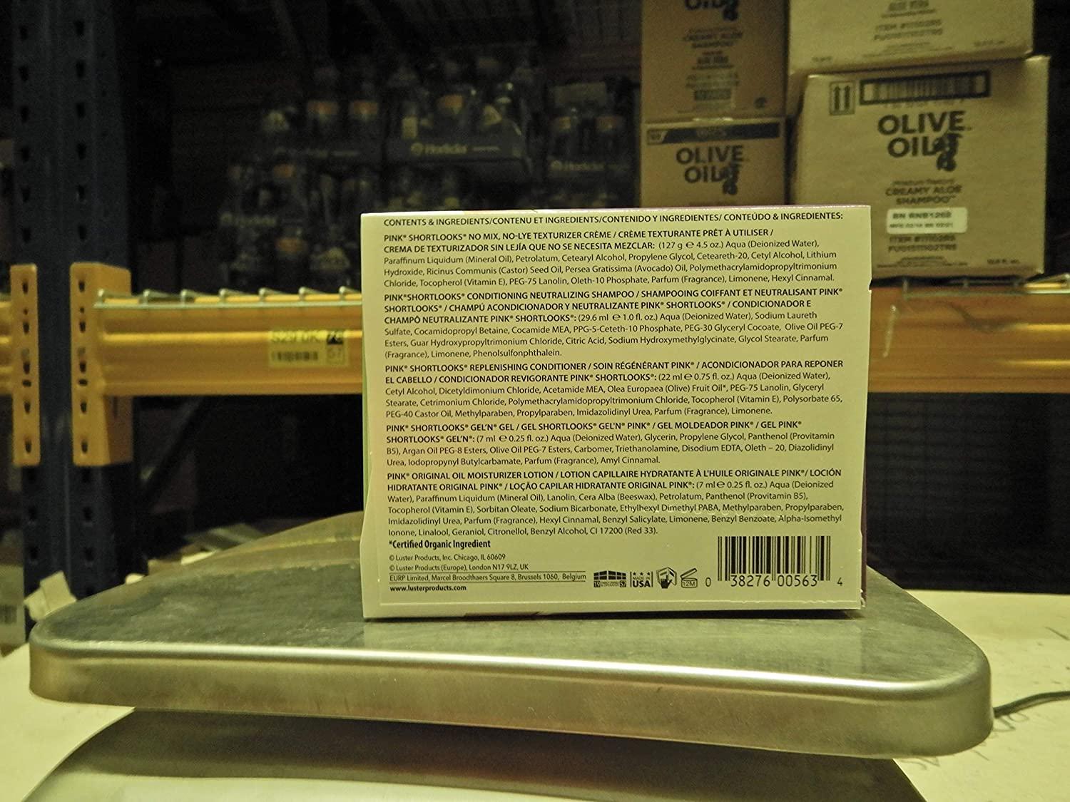 Luster's Pink Short Looks No-Lye Texturizer Kit 1 - Easy Texturizing ...