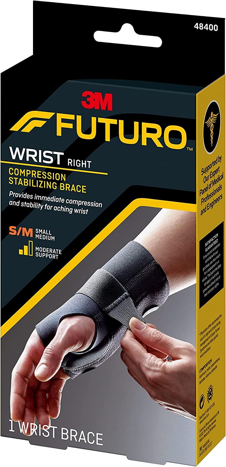 FUTURO Compression Stabilizing Wrist Brace S/M Right Hand - Small ...
