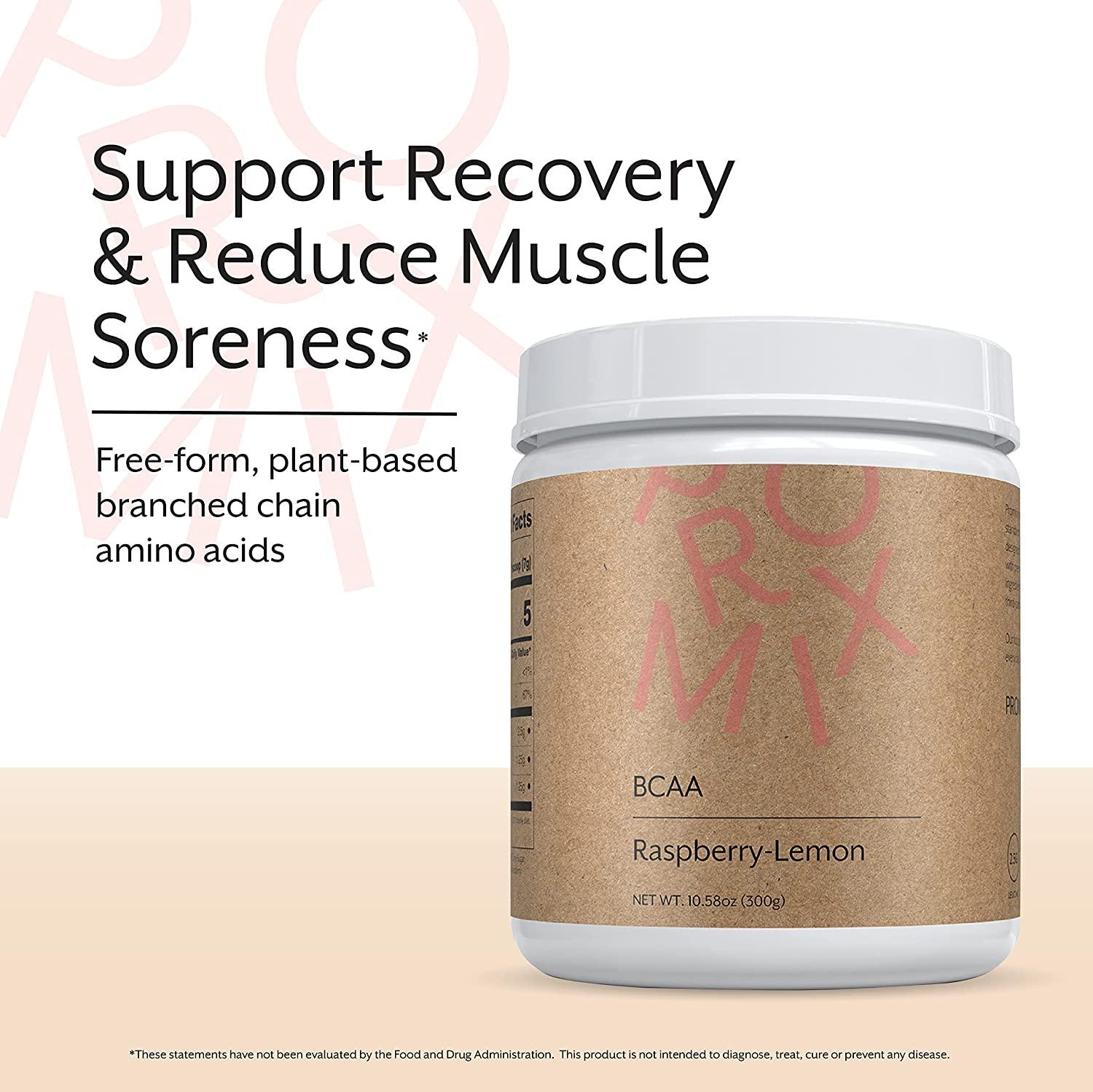 Promix BCAA Post-Workout Energy Powder | Raspberry Lemon | Plant-Based ...