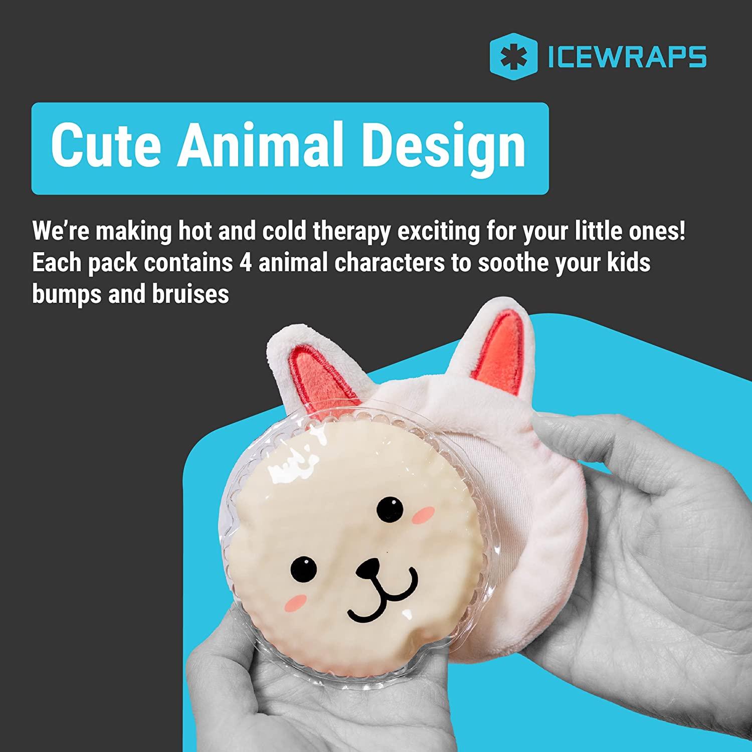 ICEWRAPS Kids Gel Bead Ice Packs - Reusable Kids Ice Packs for Boo Boos ...