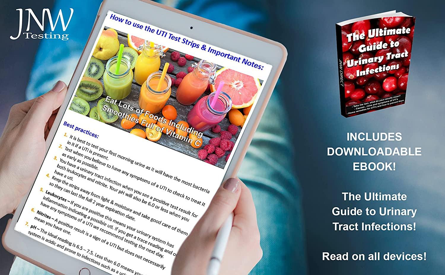 3-in-1 Urinary Tract Infection Test Strips by JNW Direct - Home UTI ...