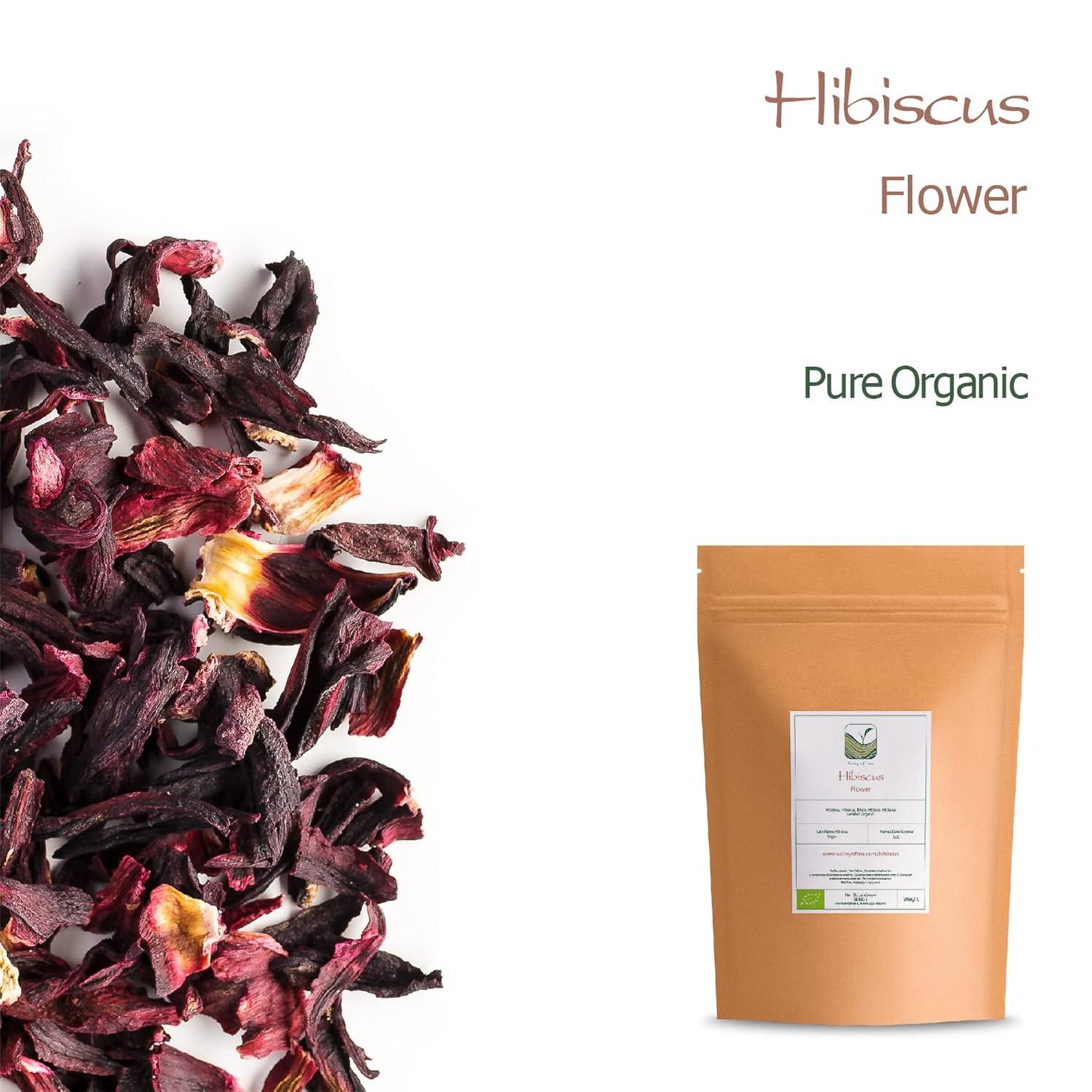Buy Hibiscus Flower Herbal Tea - 350g Classic Sweet & Acid Rosebush ...