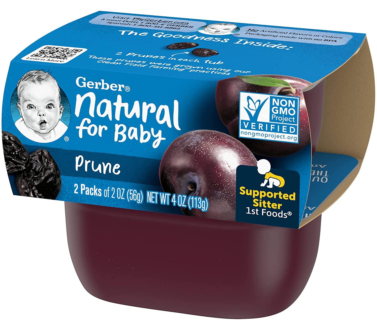 Buy Gerber Prune 2 Pack (2 oz Each) - Nutrient-Rich Baby Food | Buy Now ...