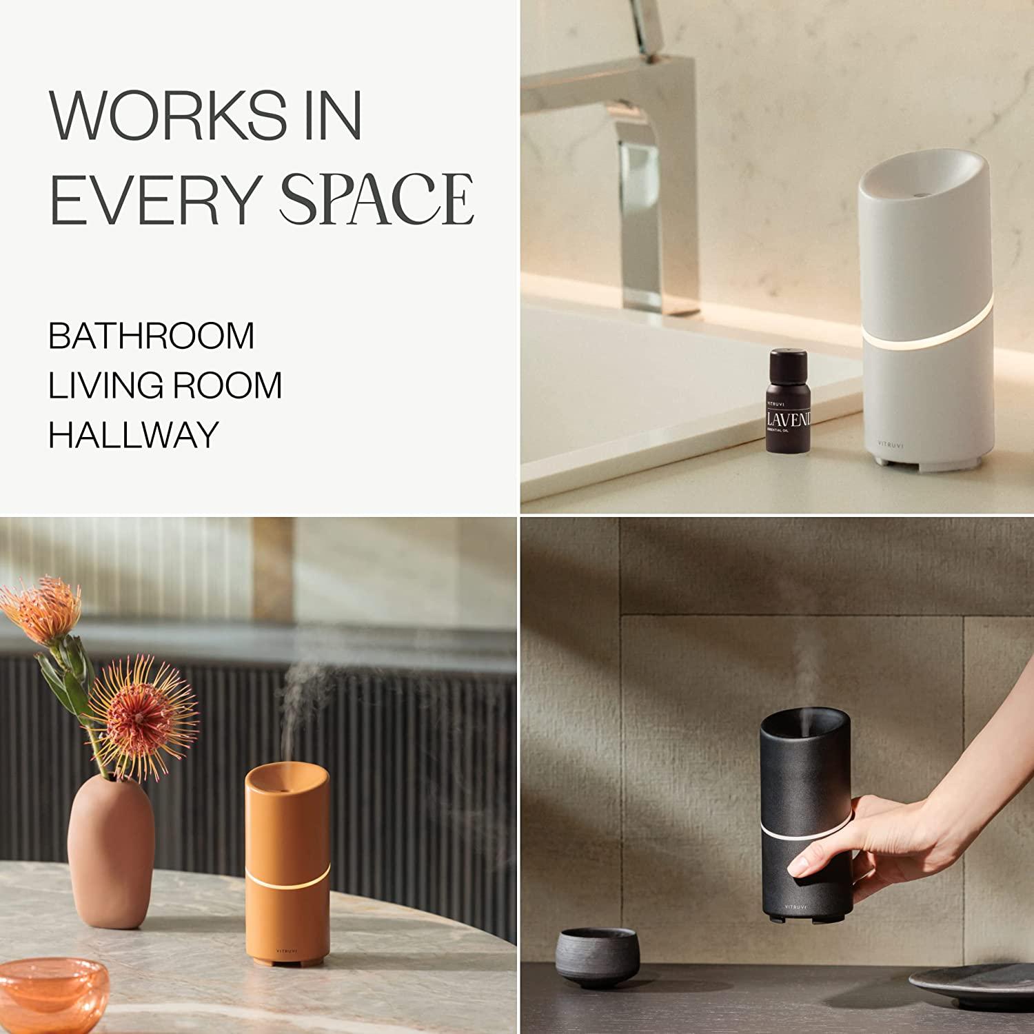 Move Cordless Ultrasonic Essential Oil Diffuser - Wireless Aromatherapy ...