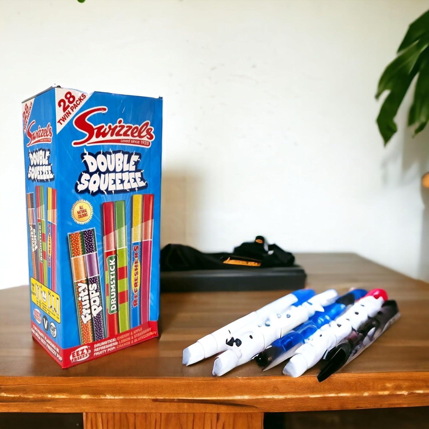 Swizzels Double Squeeze Assorted Candy Sticks - 28 Twin Packs Bulk Box ...