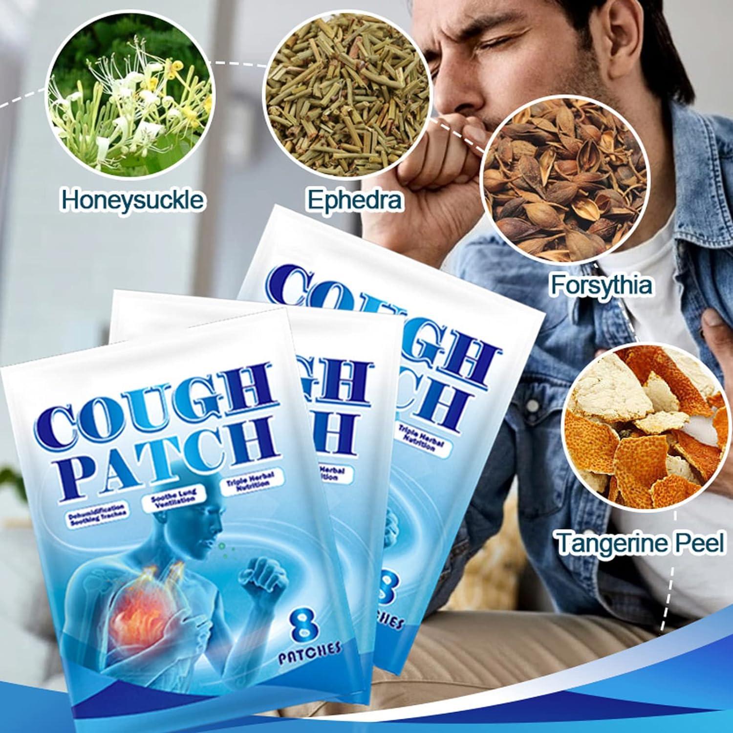 Cough Patch 40 Pcs Cough Relief Chest Cold Suppressant Sticker Acupoint ...