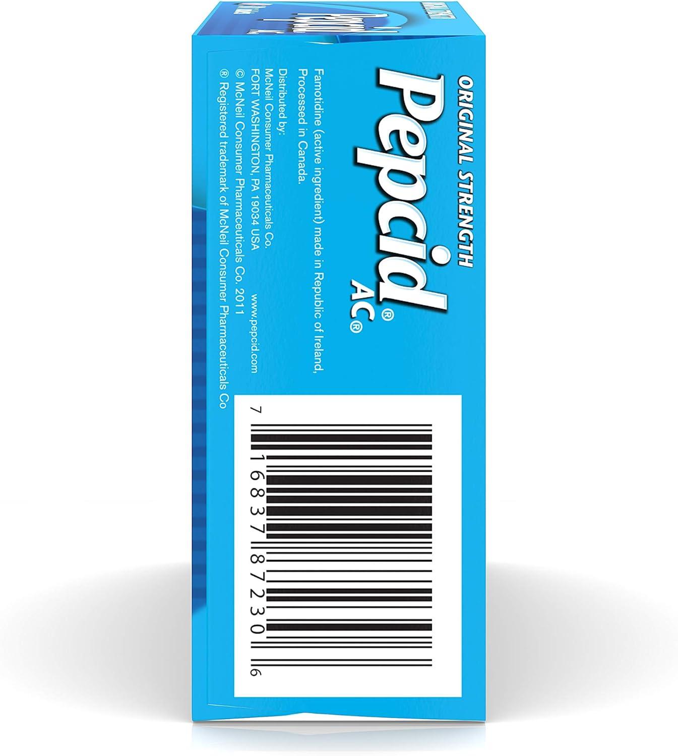 Pepcid AC Original Strength 10mg Famotidine - Heartburn Prevention ...