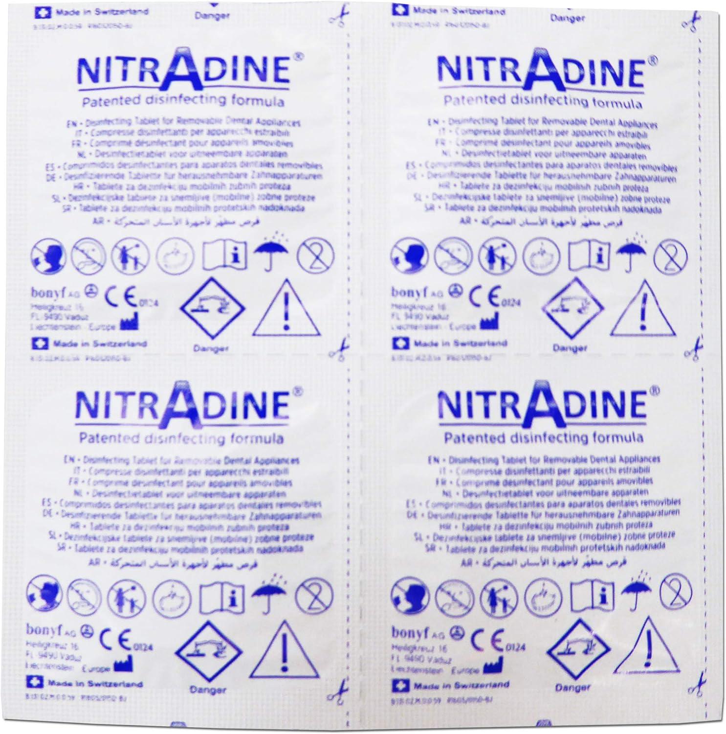 Nitradine Tablets x 2 Boxes (40 Tablets) - Cleaning & Disinfecting ...