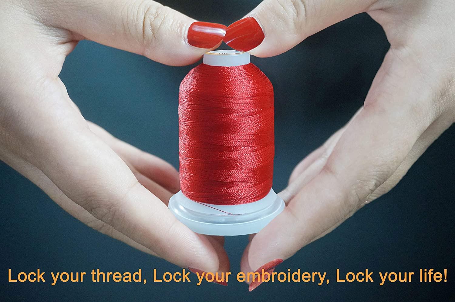 New brothread 64 Spools 1000M Polyester Embroidery Thread Kit - Ideal ...