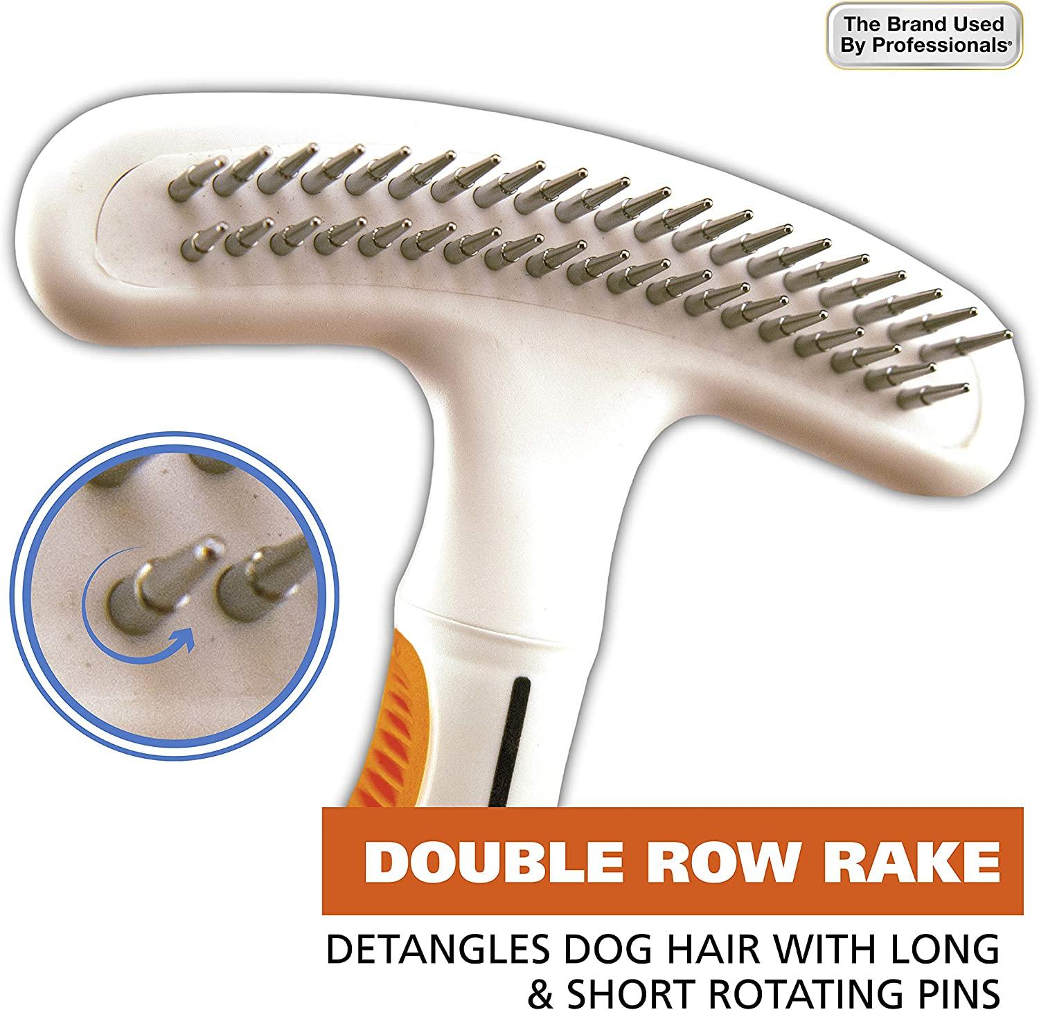 WAHL 2-in-1 Combination Pet Rake with Shedding Blade | Professional ...