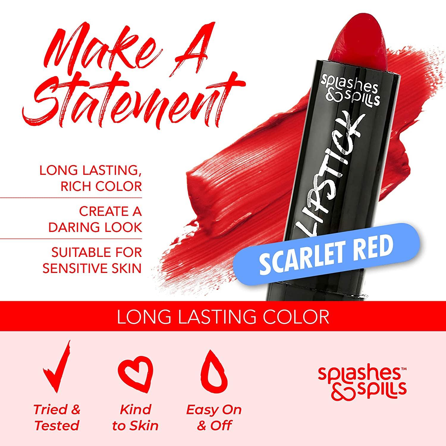 Vivid Black & Red Lipstick Combo - Bold Translucent Matte Finish ...