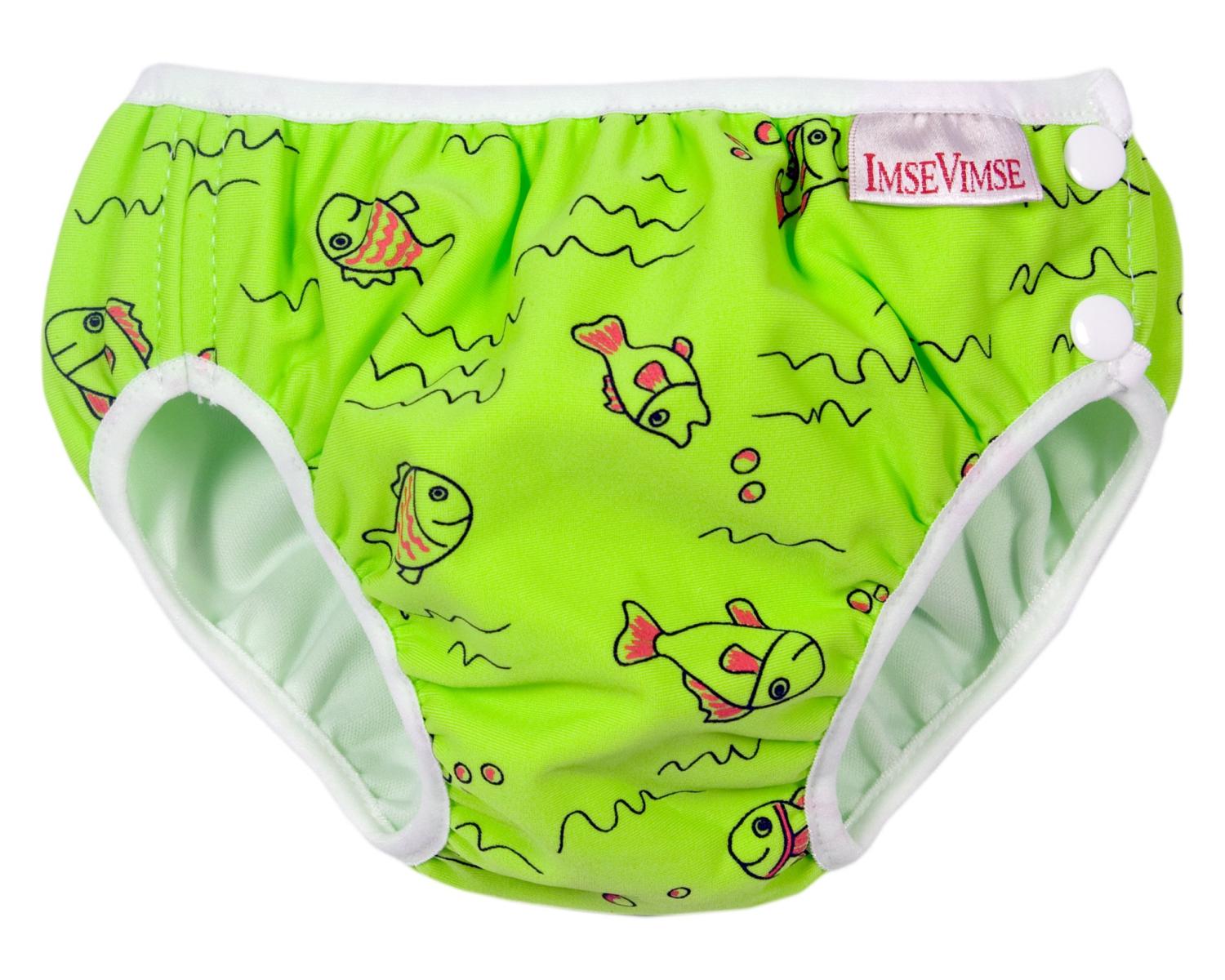 ImseVimse Swim Diapers for Boys - Aqua Diaper Pants Seahorse & Green ...