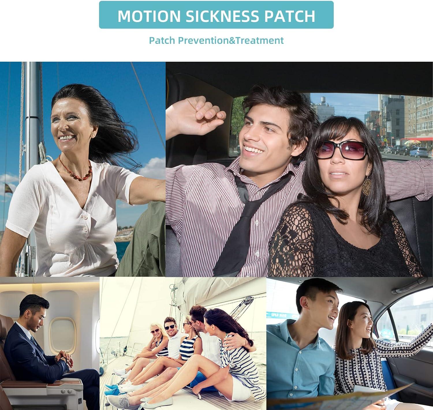 Motion Sickness Patches - Fast Acting Relief from Nausea, Dizziness & Vomiting - 40 Count Pack ...