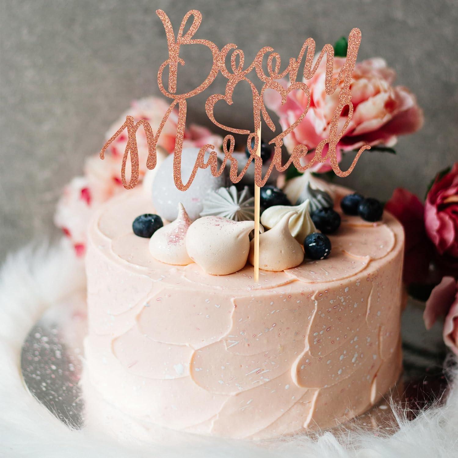 Arthsdite BOOM! Married Wedding Cake Topper Funny Cake Topper Quirky ...